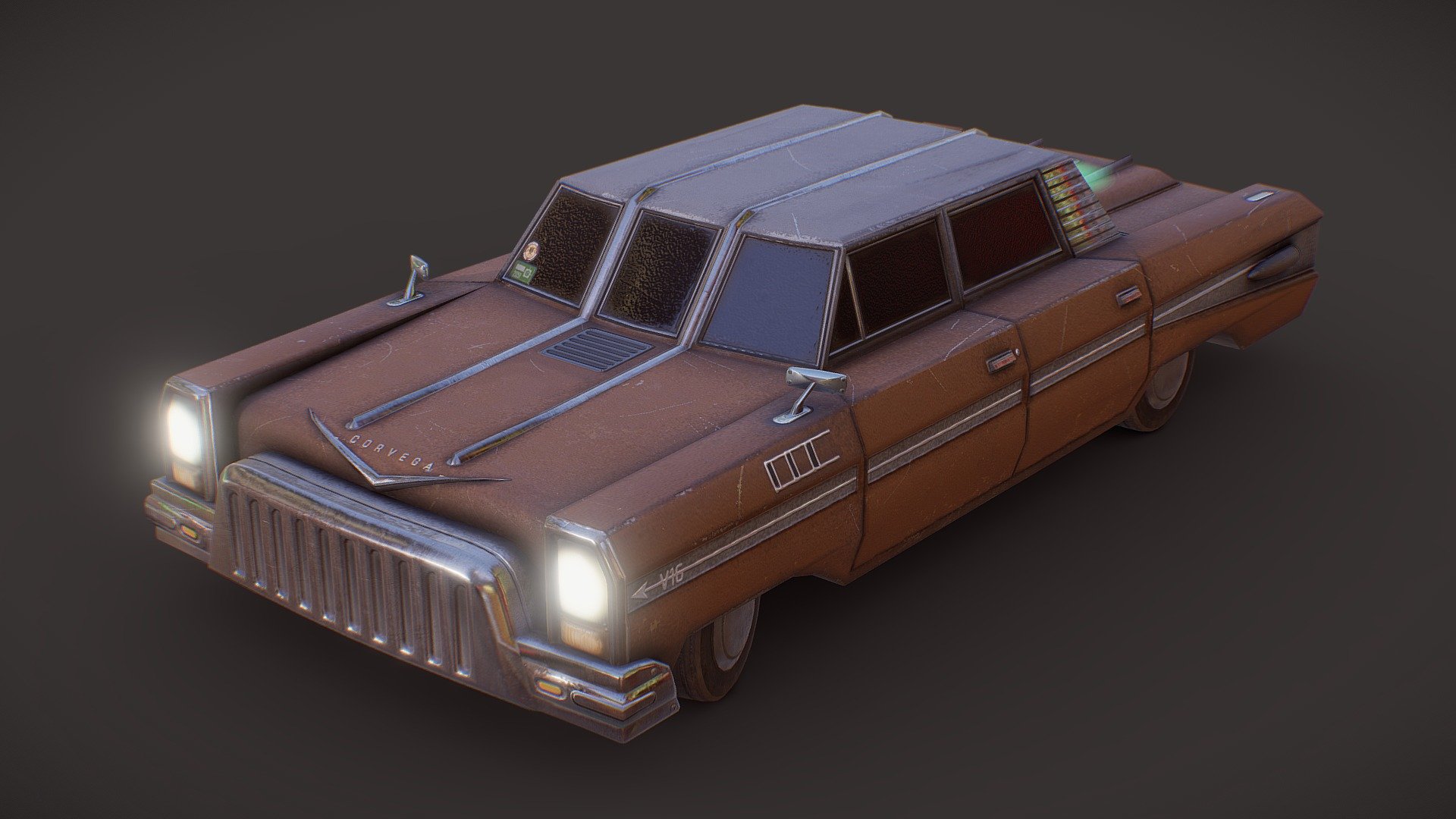 Fallout Corvega Sedan - 3D model by quaz30 [255f25a] - Sketchfab