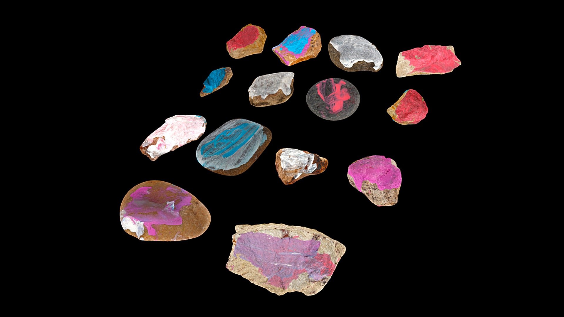 Hand Painted Rocks Collection - Buy Royalty Free 3D model by Andrei ...