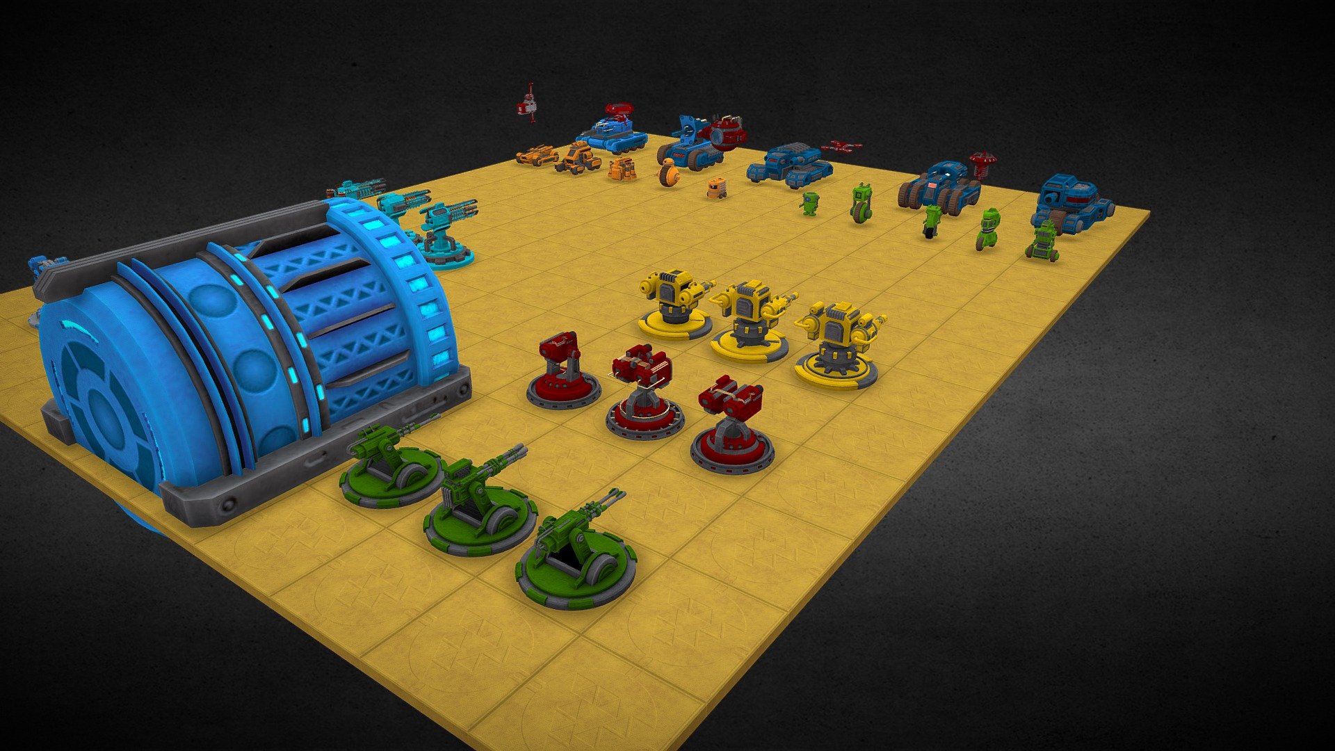 Tower Defense - 3D model by Yojik3d [255fe1c] - Sketchfab