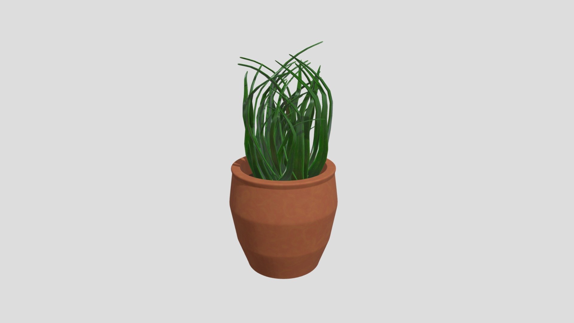 Clay Pot w/ Grass - 3D model by Island T | 3D (@islandT3D) [2560f35 ...