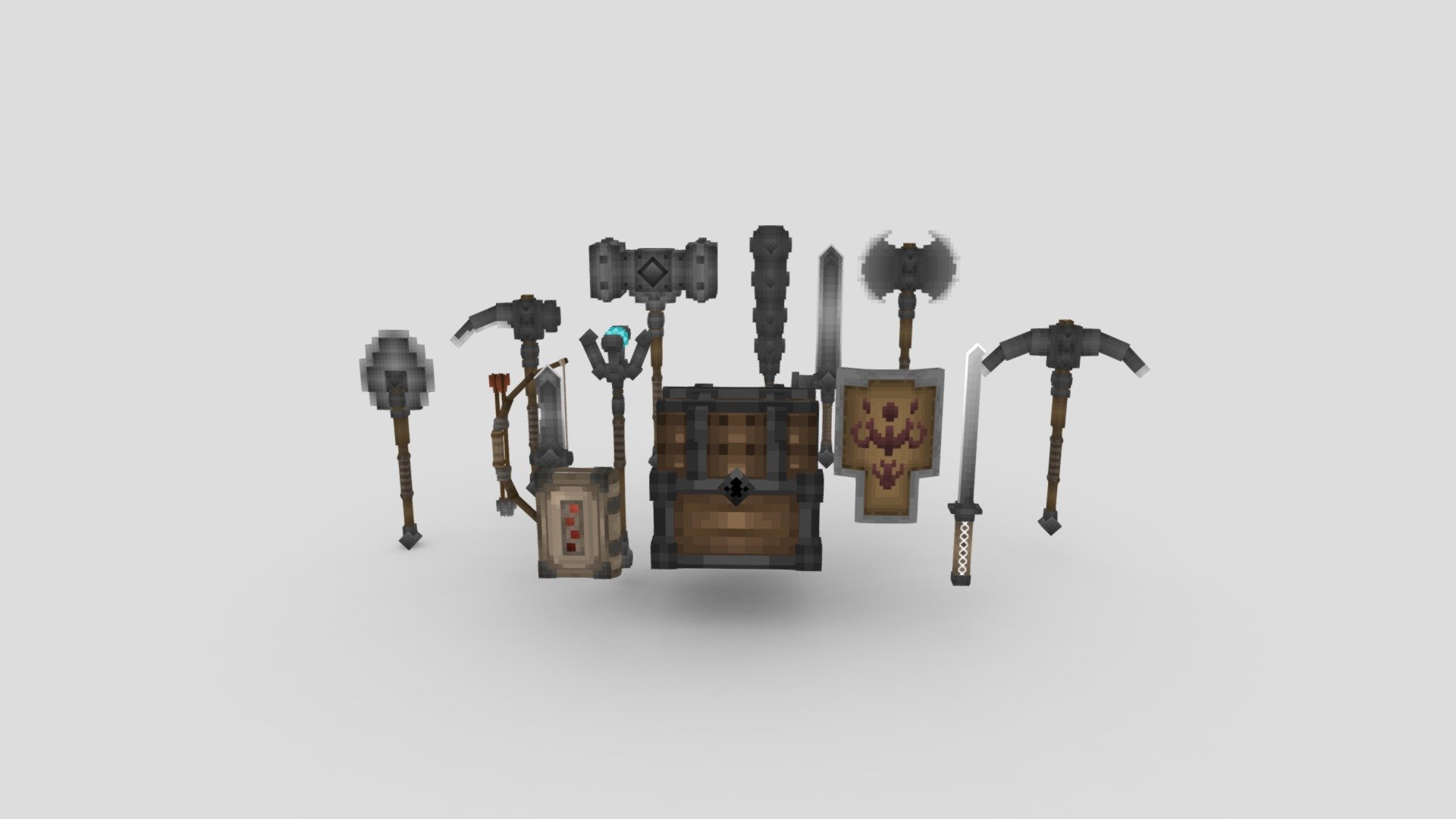 Steel Weapons - Buy Royalty Free 3D model by EliteCreatures [2562075] - Sketchfab Store