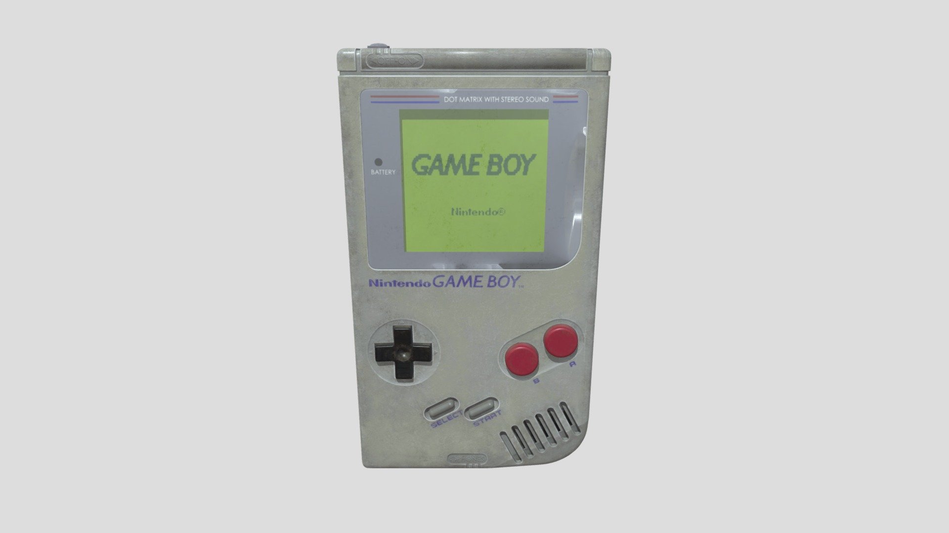 1989 Nintendo GameBoy - 3D model by Yuk Tin (@yuktin) [2563ec2] - Sketchfab