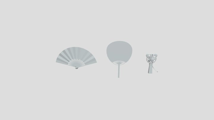 Hand-fan 3D models - Sketchfab