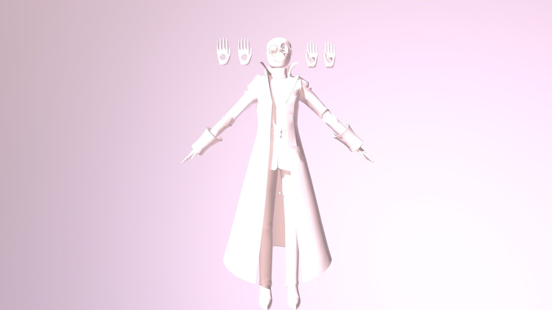 w.d gaster - Download Free 3D model by 15blue (@Sydney.Do.Carmo-soares ...