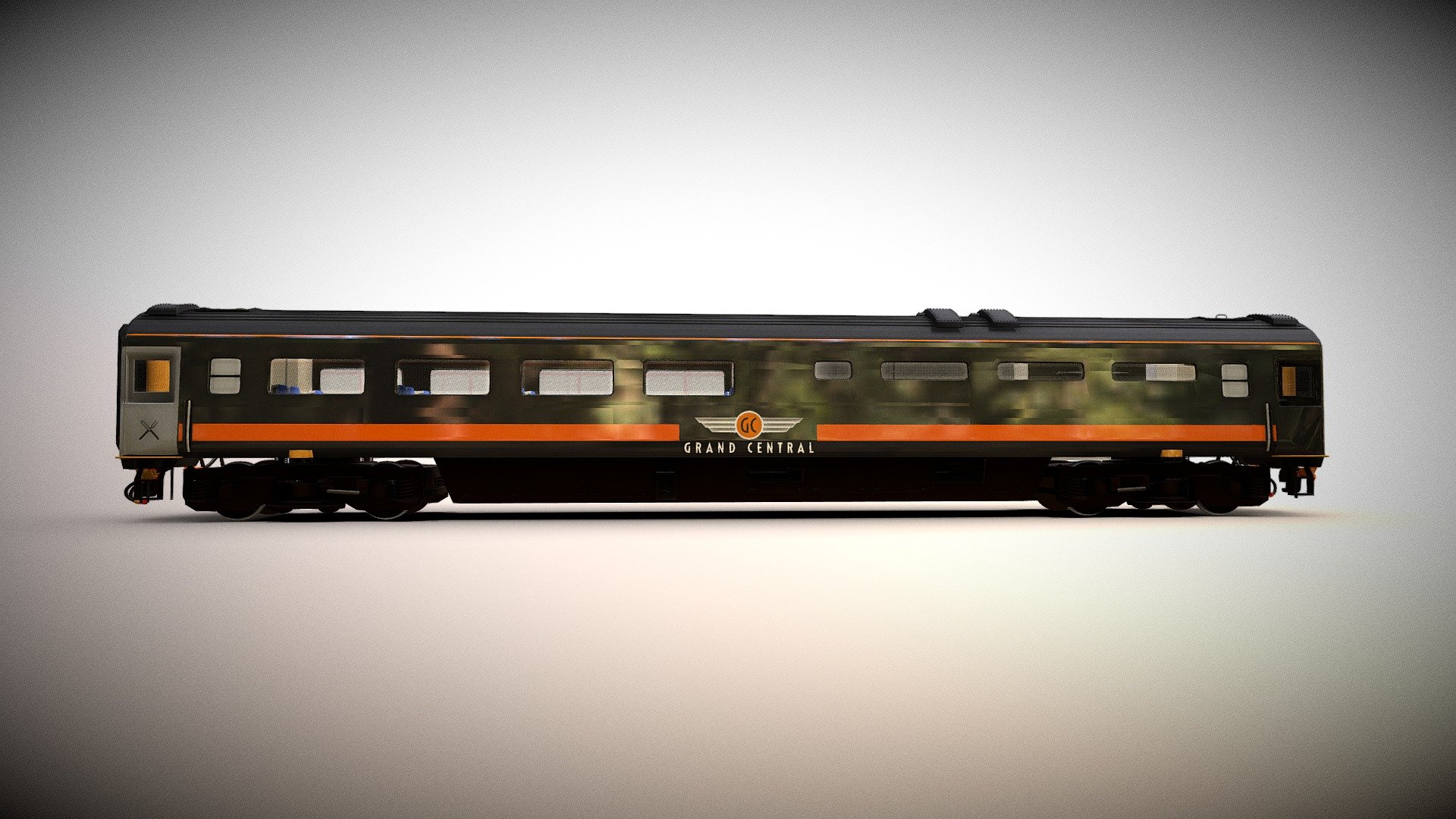 Train - Mark 3 Carriage Buffet Grand Central - Download Free 3D model ...