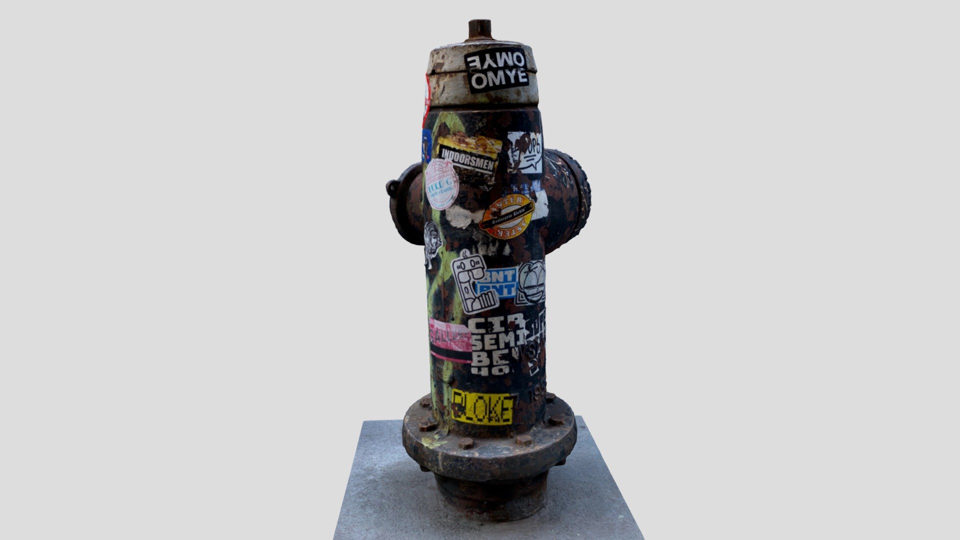Day 085: Graffiti Fire Hydrant - Buy Royalty Free 3D model by uttamg911 ...
