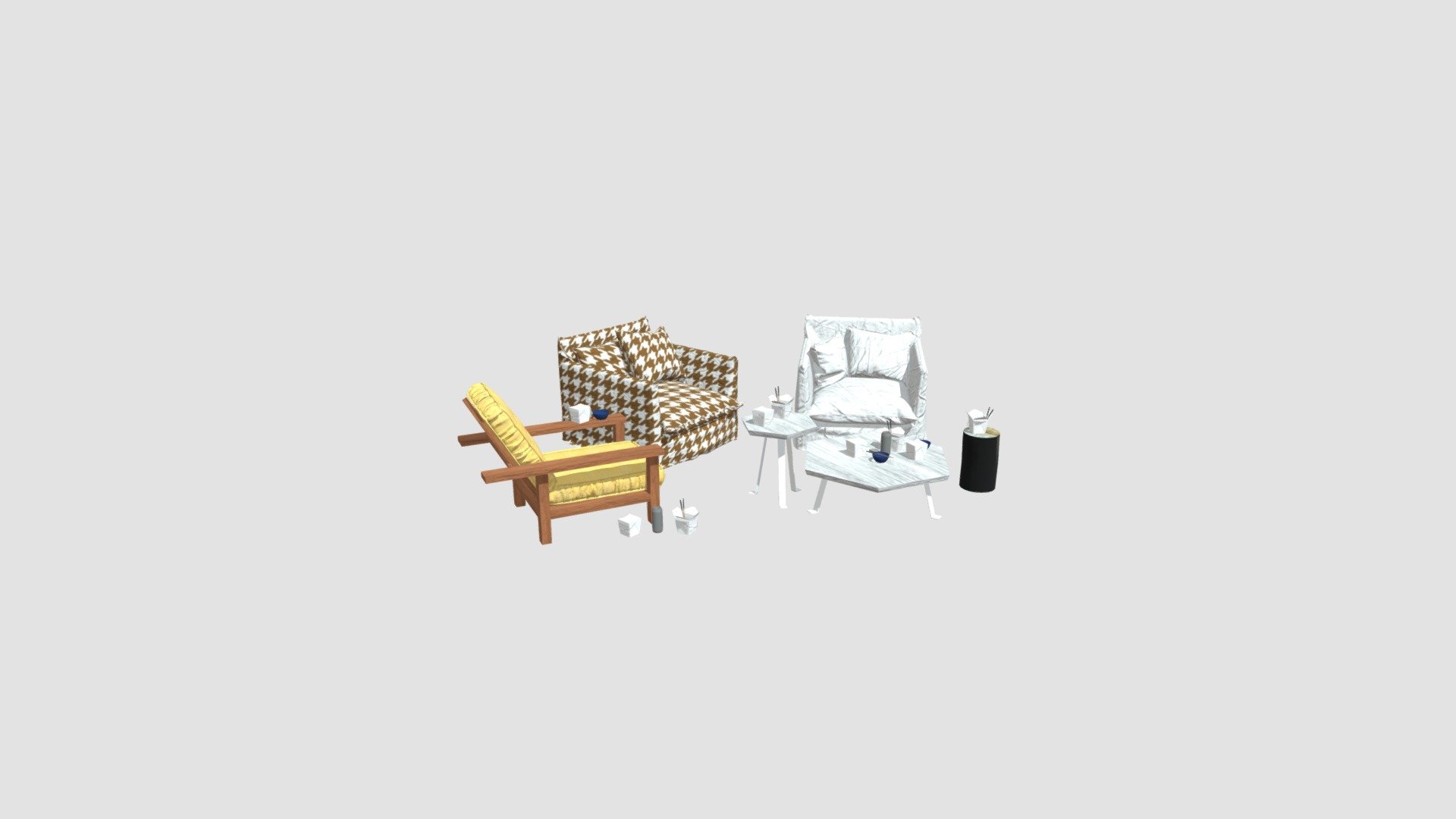 Furniture - Buy Royalty Free 3D model by Evermotion [2569a64 ...
