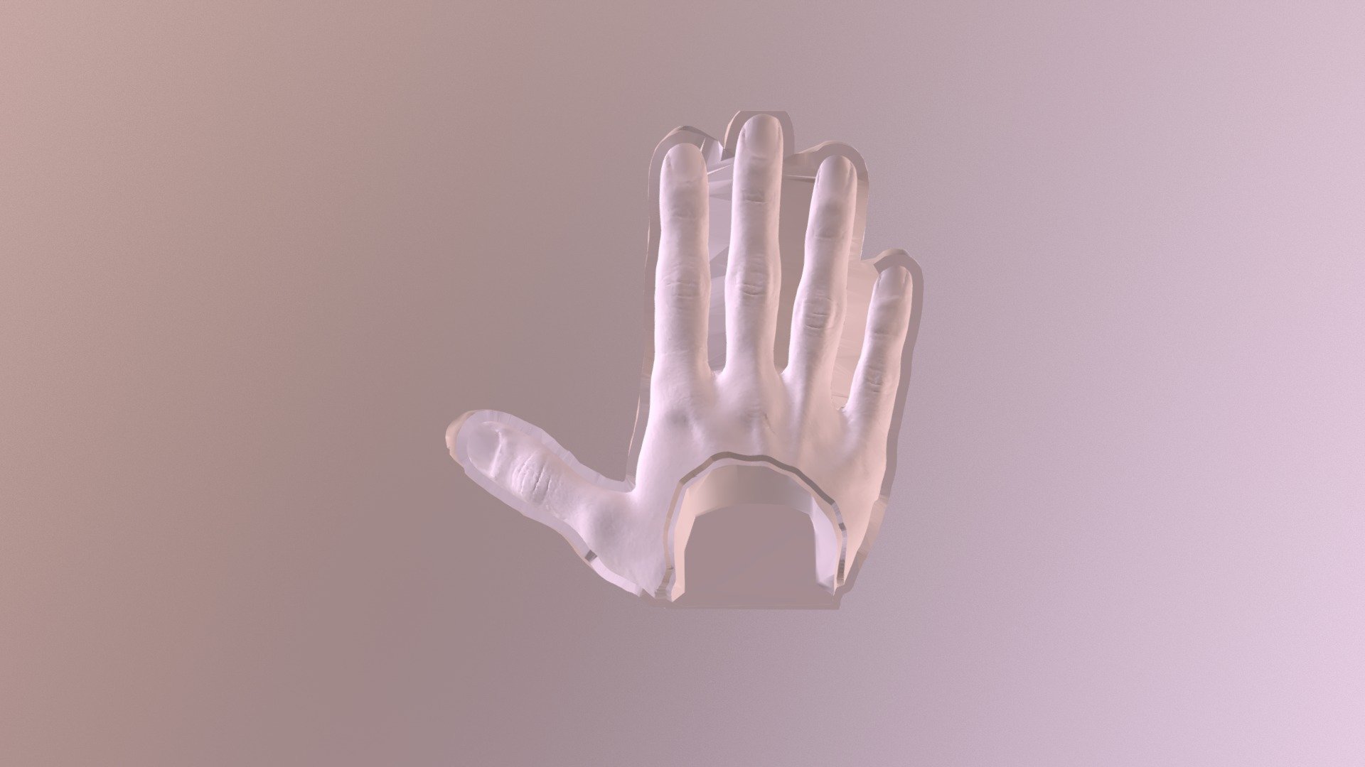 Top Mold for Prosthetic Hand Silicone Skin - 3D model by curtpw ...