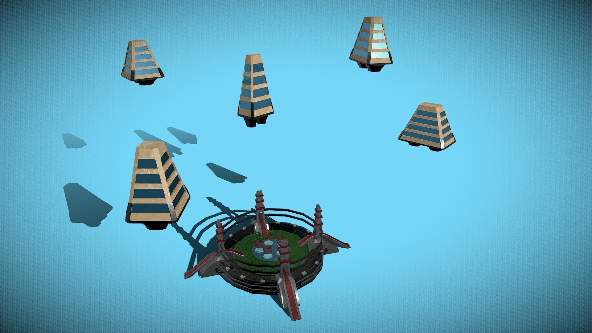 Destructured building - 3D model by FABulous7 [256baee] - Sketchfab