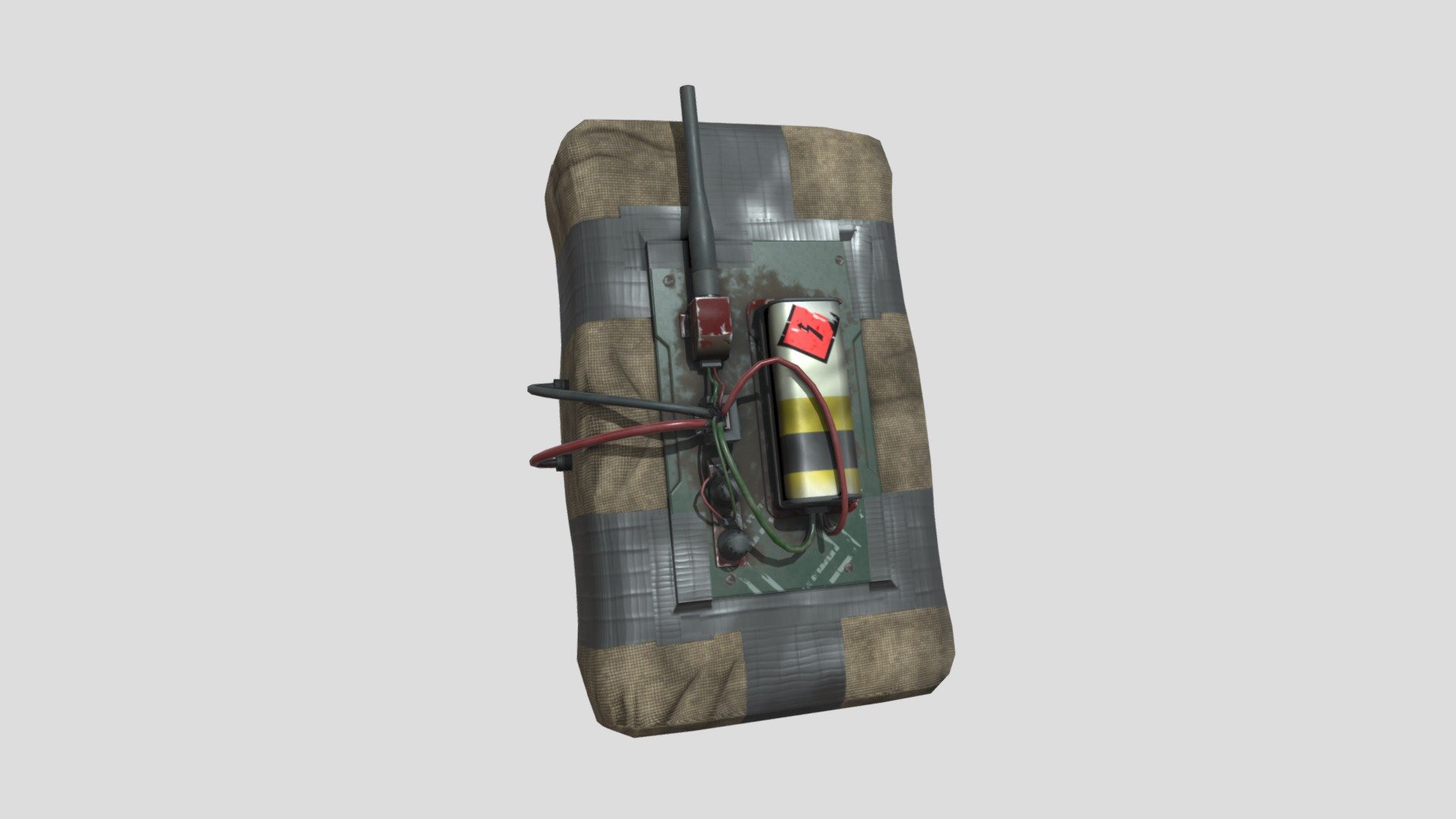 Improvised C4 - 3D model by ApeOnFire [256ff2e] - Sketchfab