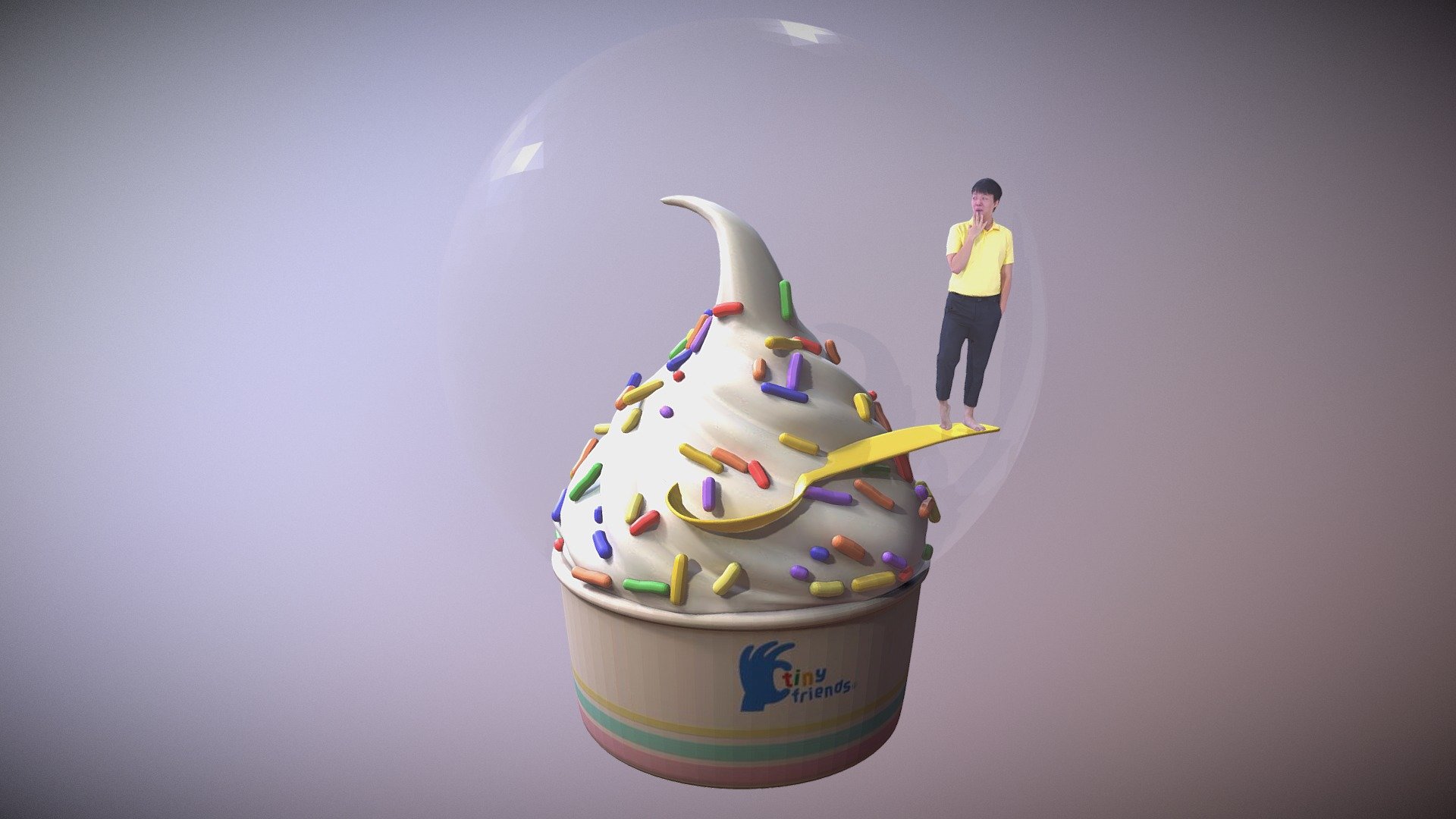 Yosia with Bg - 3D model by TinyFriends [25737f7] - Sketchfab