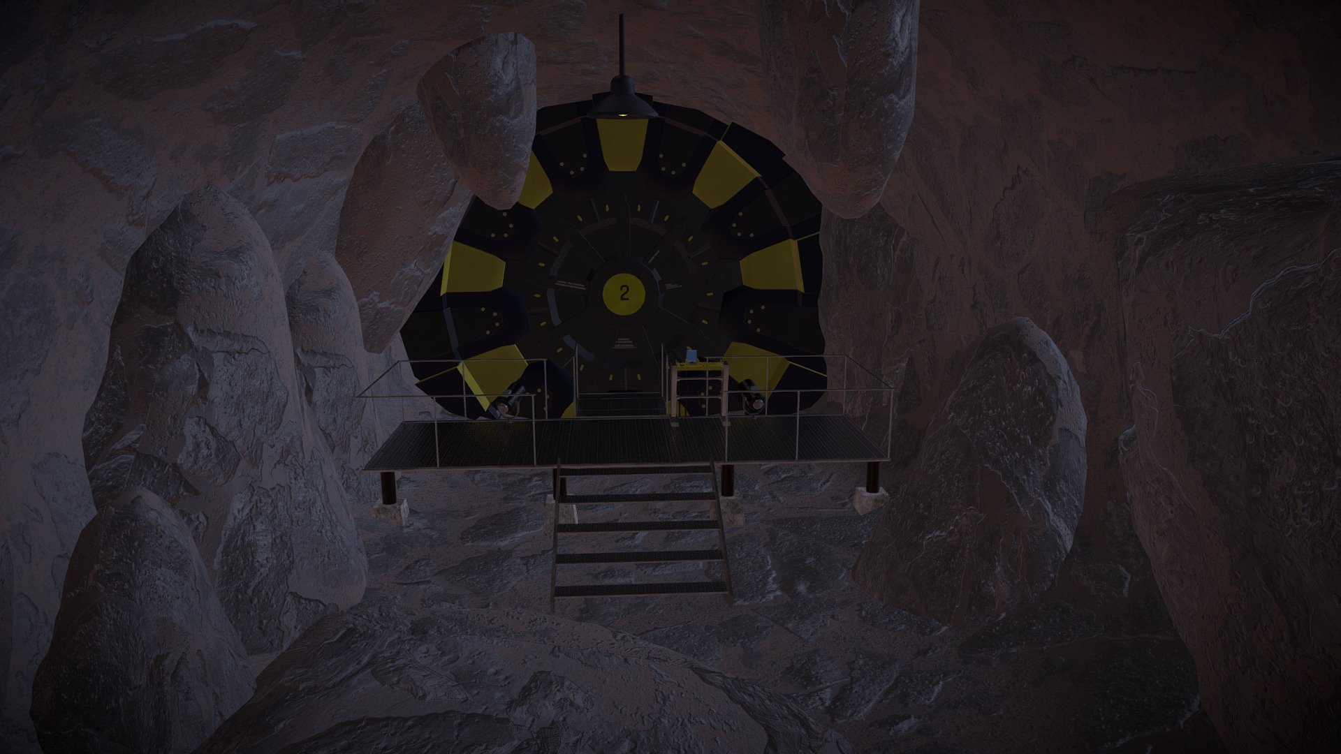 Fallout Vault Scene - 3D model by MainArtsNStuff [2573889] - Sketchfab