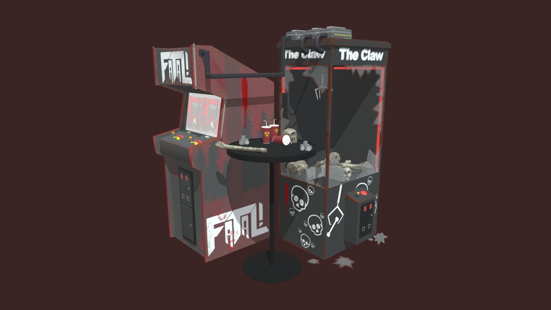 Hellish Arcade - 3D model by GabrielPowell [25774b6] - Sketchfab