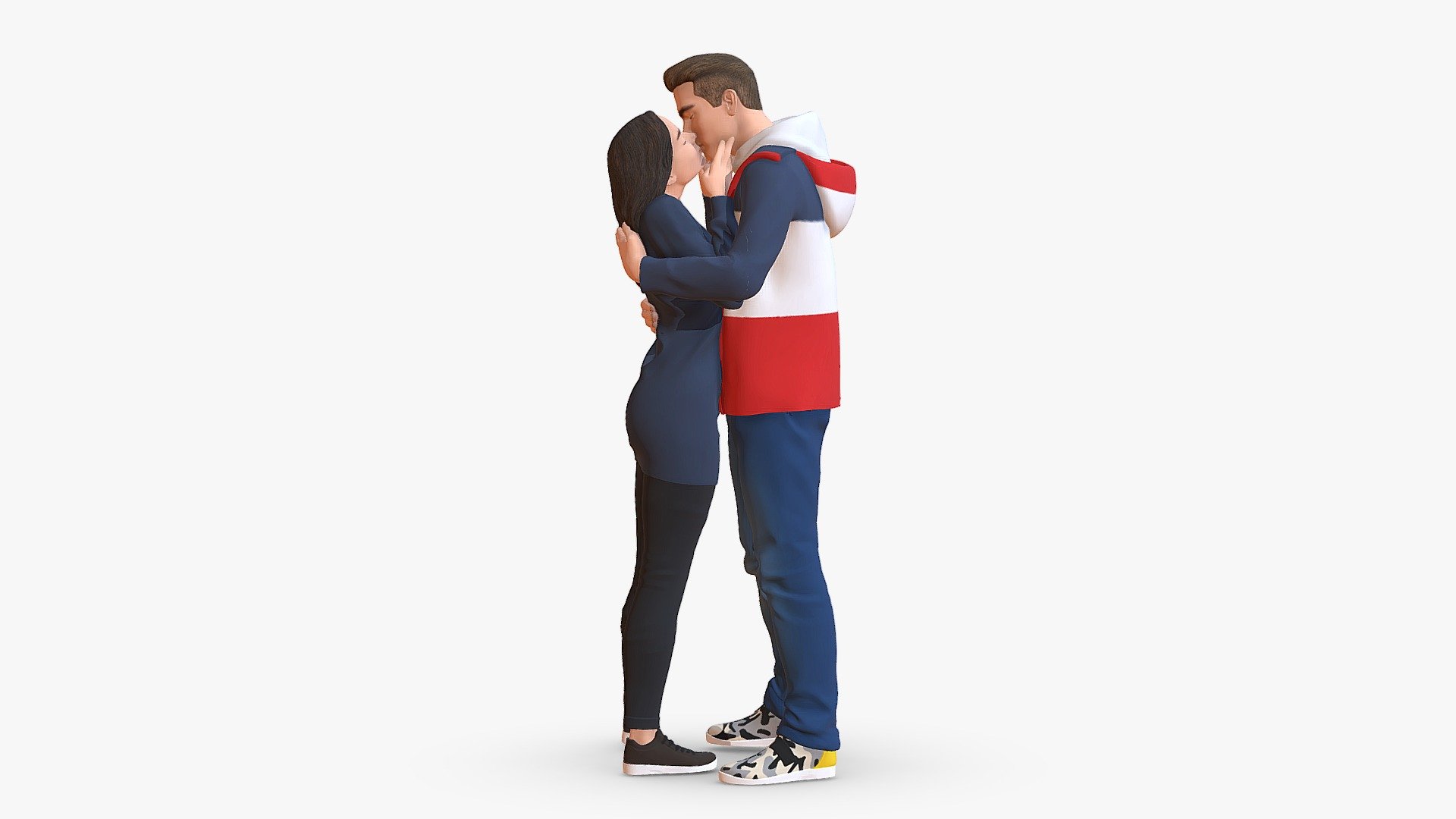 Kissing couple 0903 - Buy Royalty Free 3D model by 3DFarm [2577523 ...
