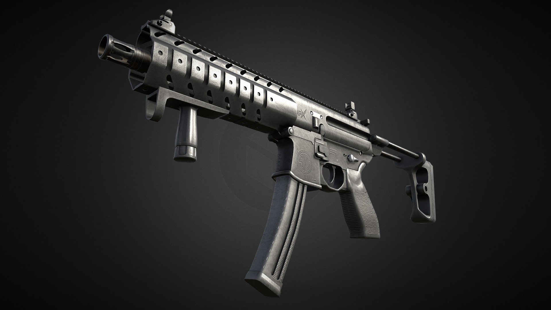 Sig Sauer MPX - Download Free 3D model by Max (@Max-7215) [257776c ...