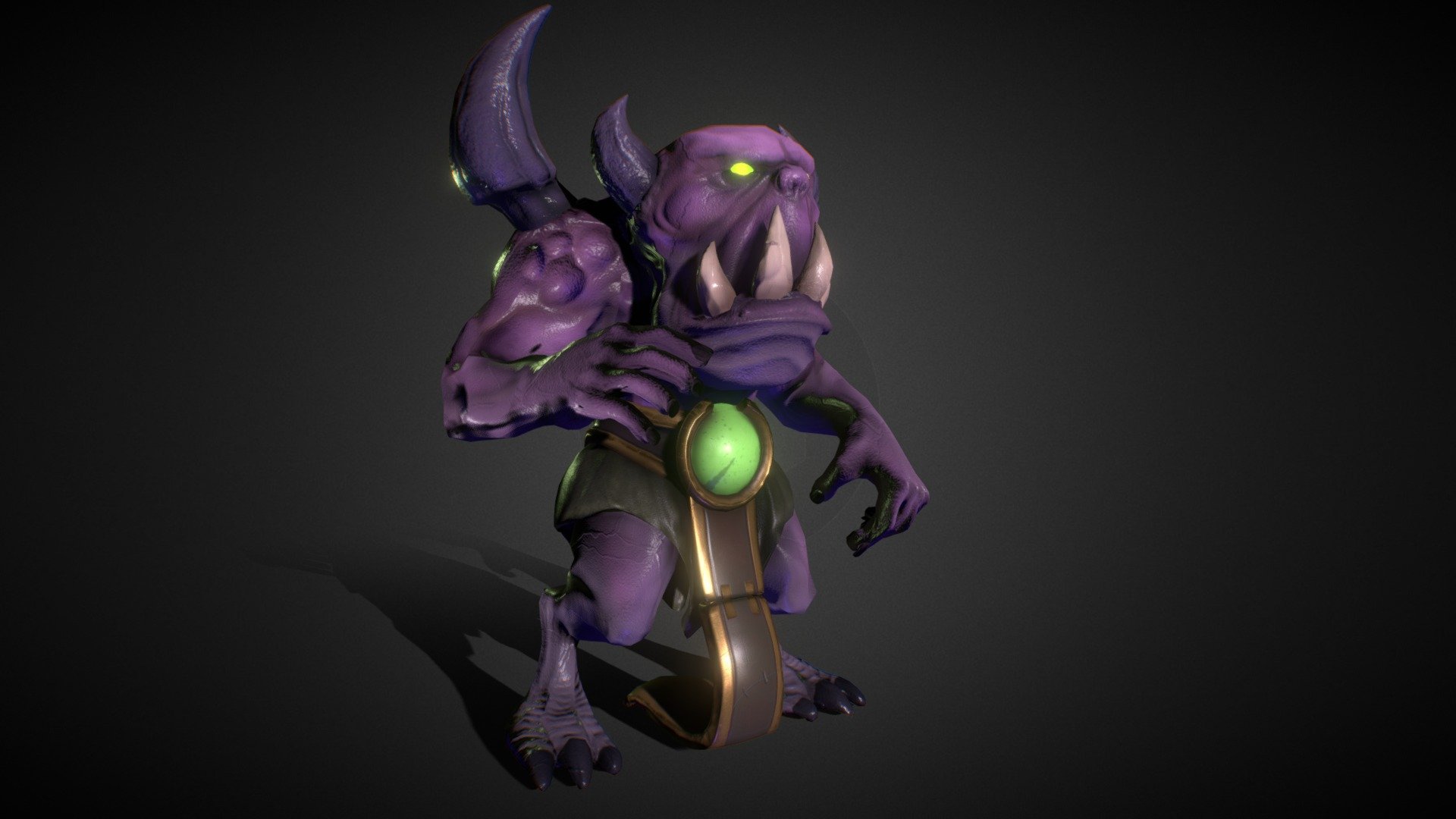 Demon Spawn - A Stylized Creation Assignment - 3D model by Kartik ... Demon Spawn - A Stylized Creation Assignment - 3D model by Kartik ...