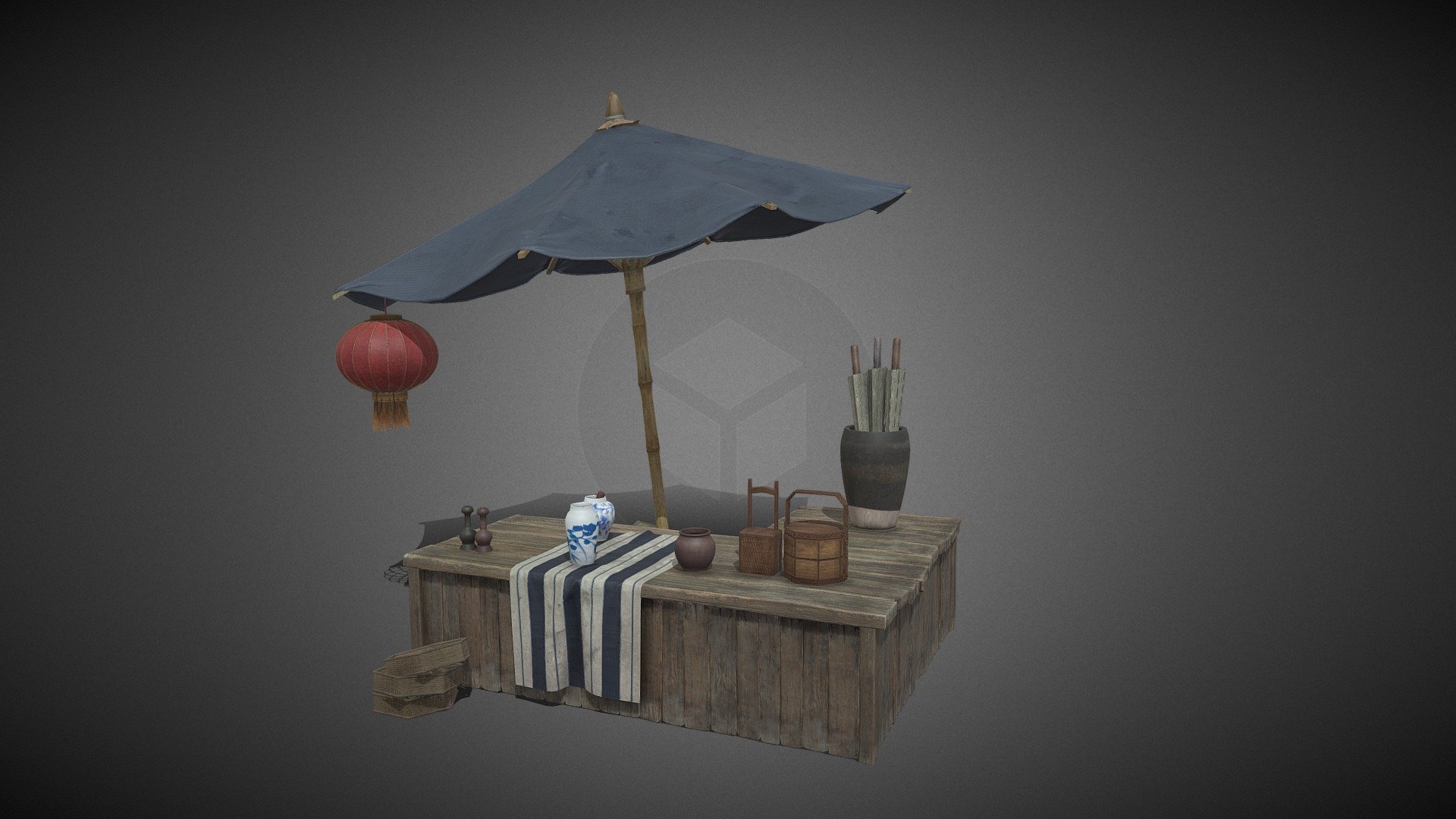 stall stand - Buy Royalty Free 3D model by misitewang [25784ea ...