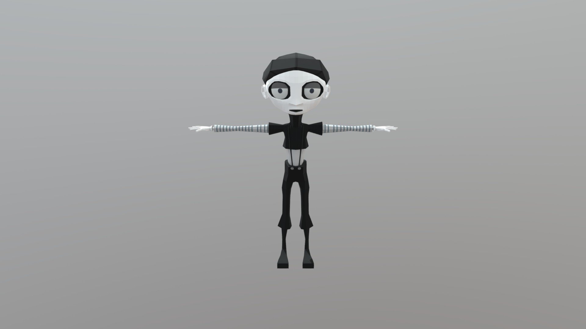 Lowpoly artstyle psycho character - 3D model by rajeshdaivala [2578763 ...