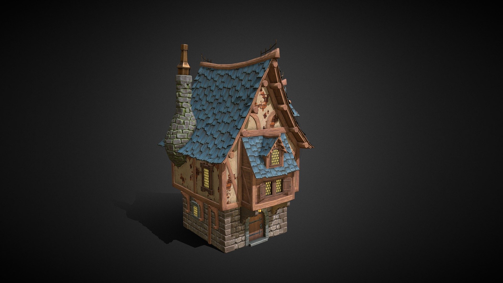 Cottage Stylized 01 - Buy Royalty Free 3D model by jeff_severson ...