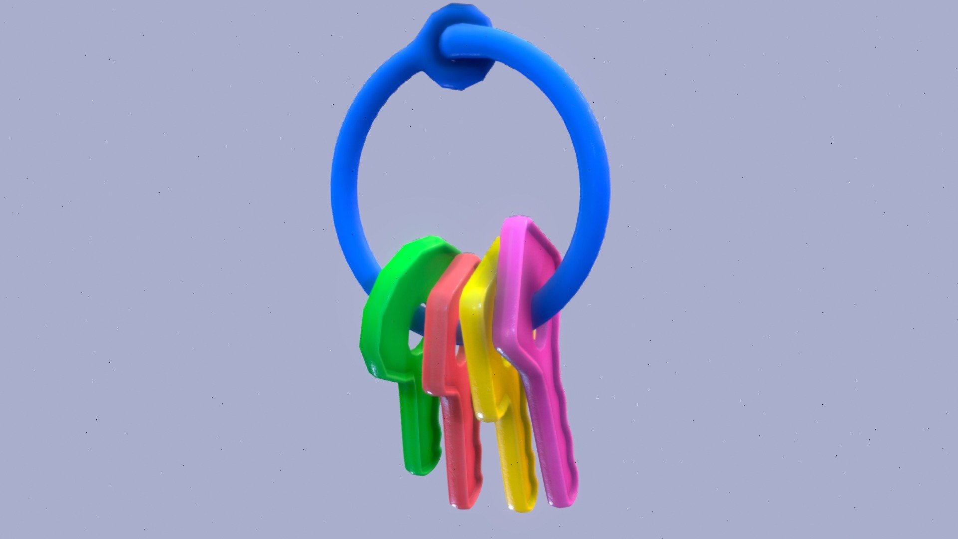 Dangling Plastic Keys - 3D model by Duznot (@duz_vr) [2579f2b] - Sketchfab