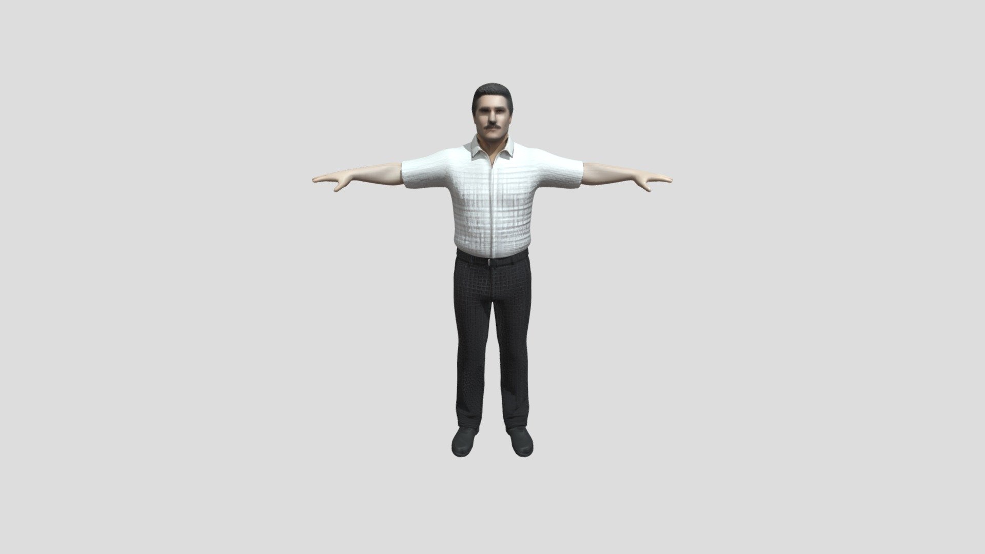 Man with arms outstretched - 3D model by Bsoul (@AEmpire.As) [257cc9f ...