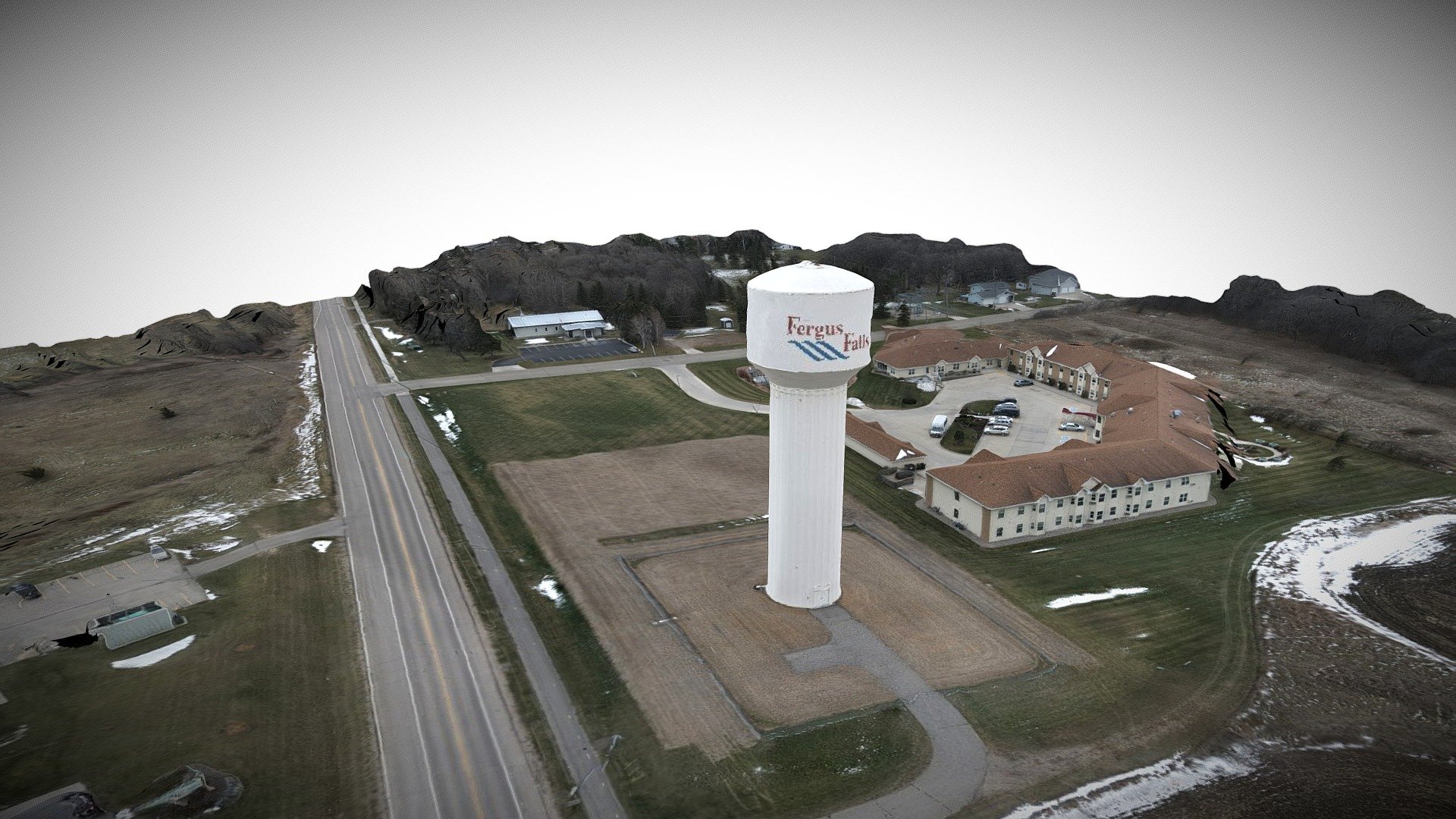 Fergus Falls Water Tower - 3D model by Lakes Area 360 (@lakesarea360 ...