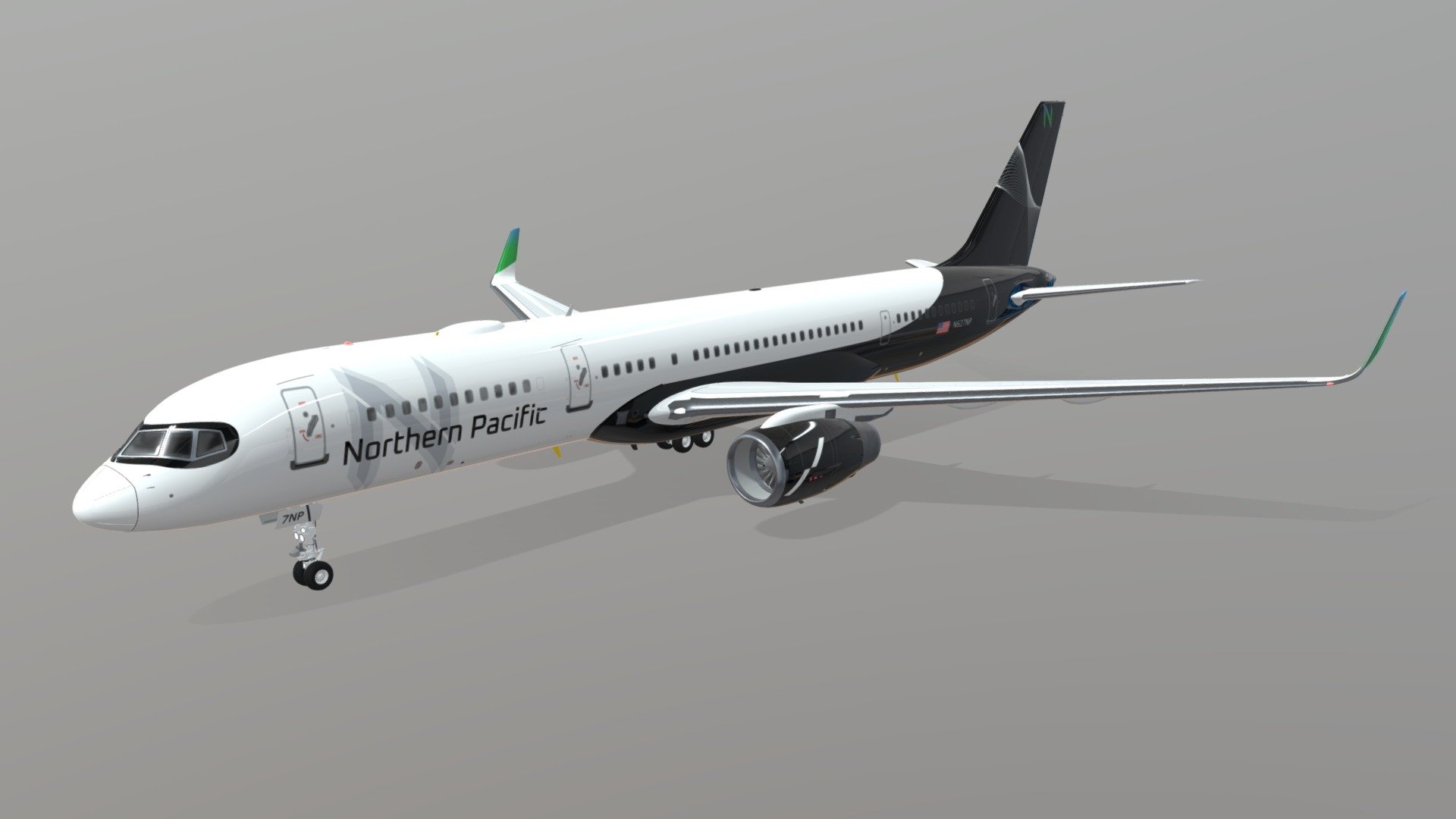 Northern Pacific 757-200 - Buy Royalty Free 3D model by Fel P (@philpay ...