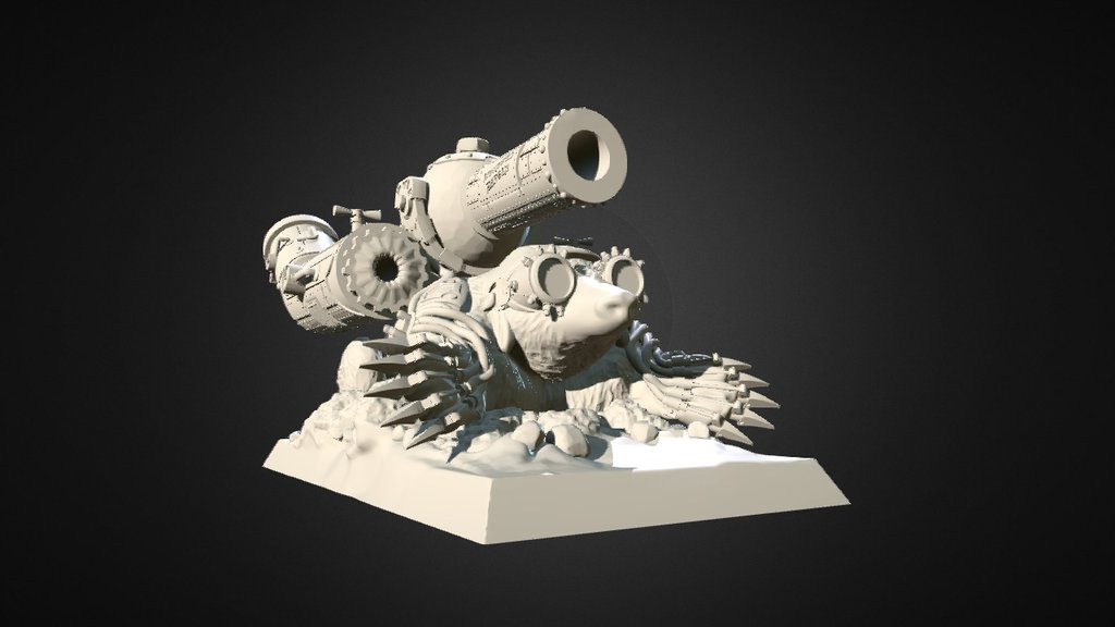 Steampunk mole miniature - 3D model by M. Mar García (@sinrabonibigotes ...