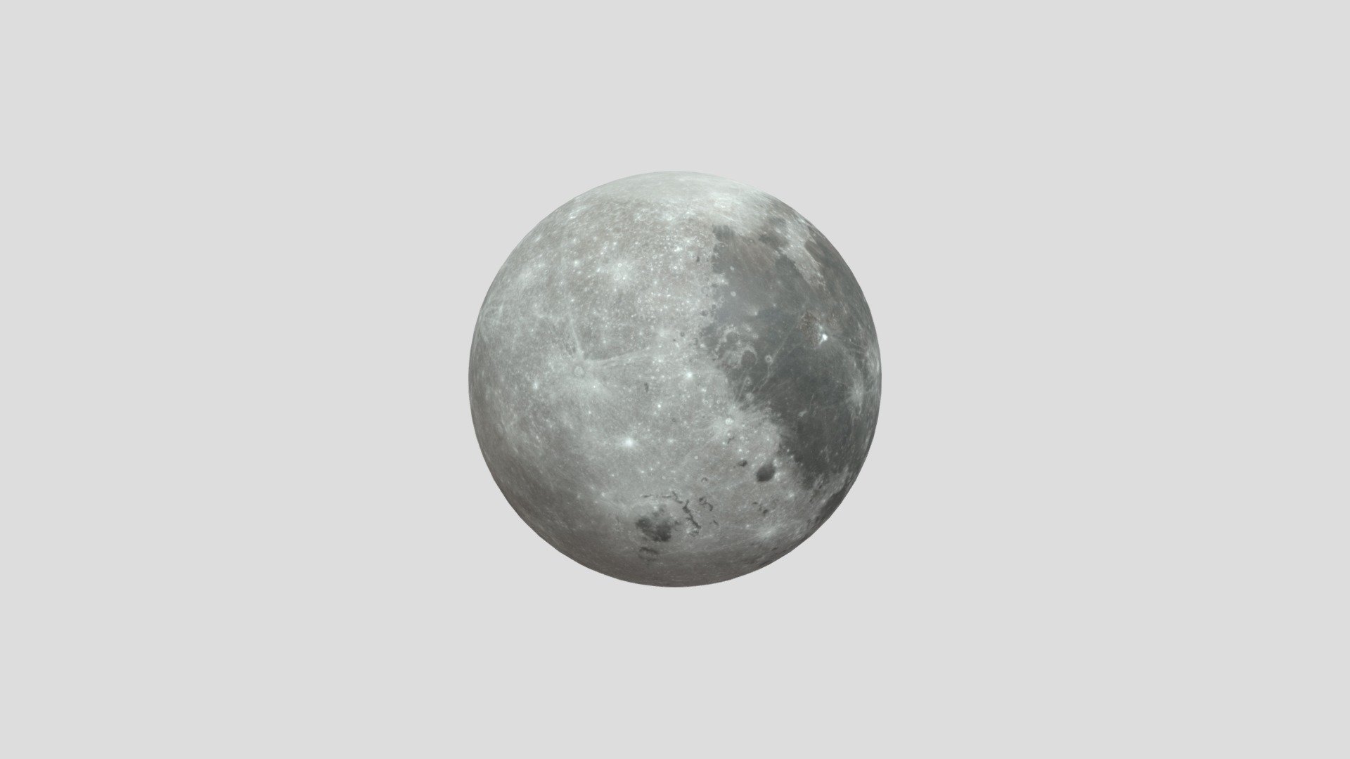 Moon - Download Free 3D model by Rahmat Alam (@alamrahmat513) [25801d9 ...