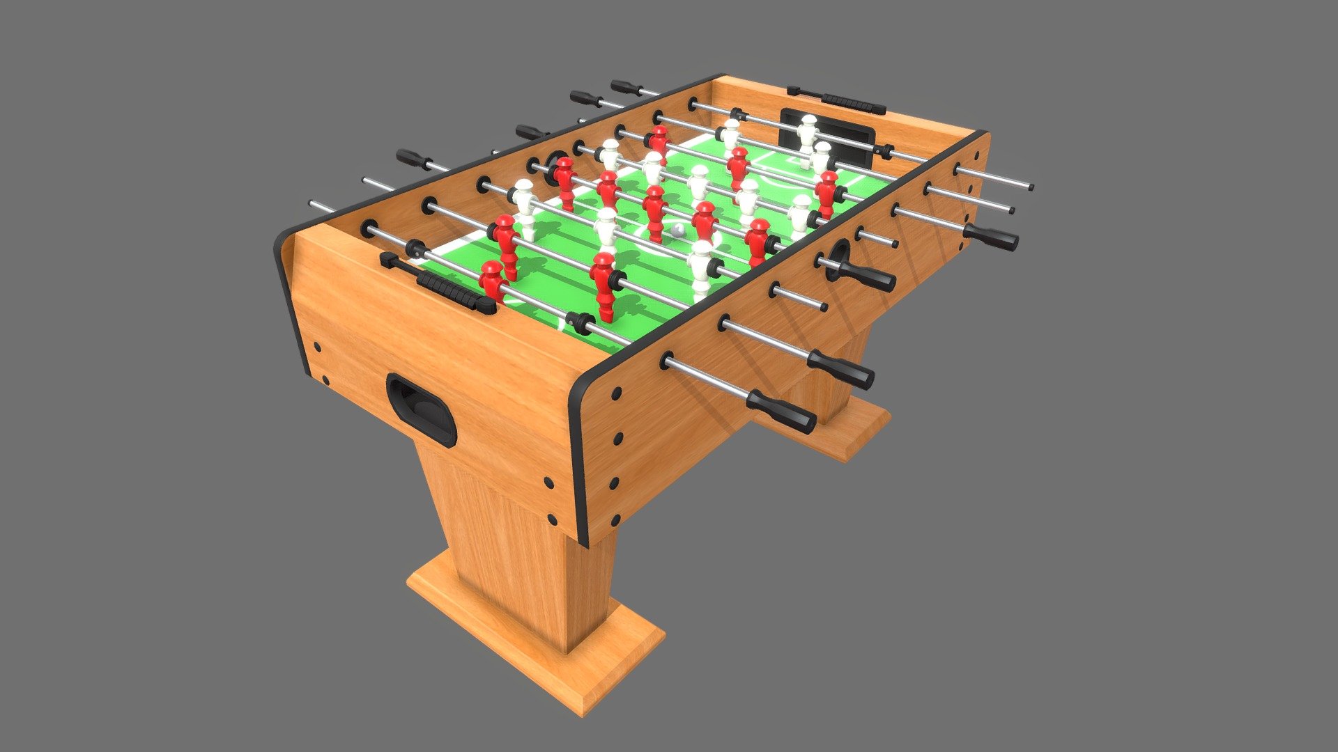 Foosball Table - 3D model by Dan_3dArt [2581577] - Sketchfab