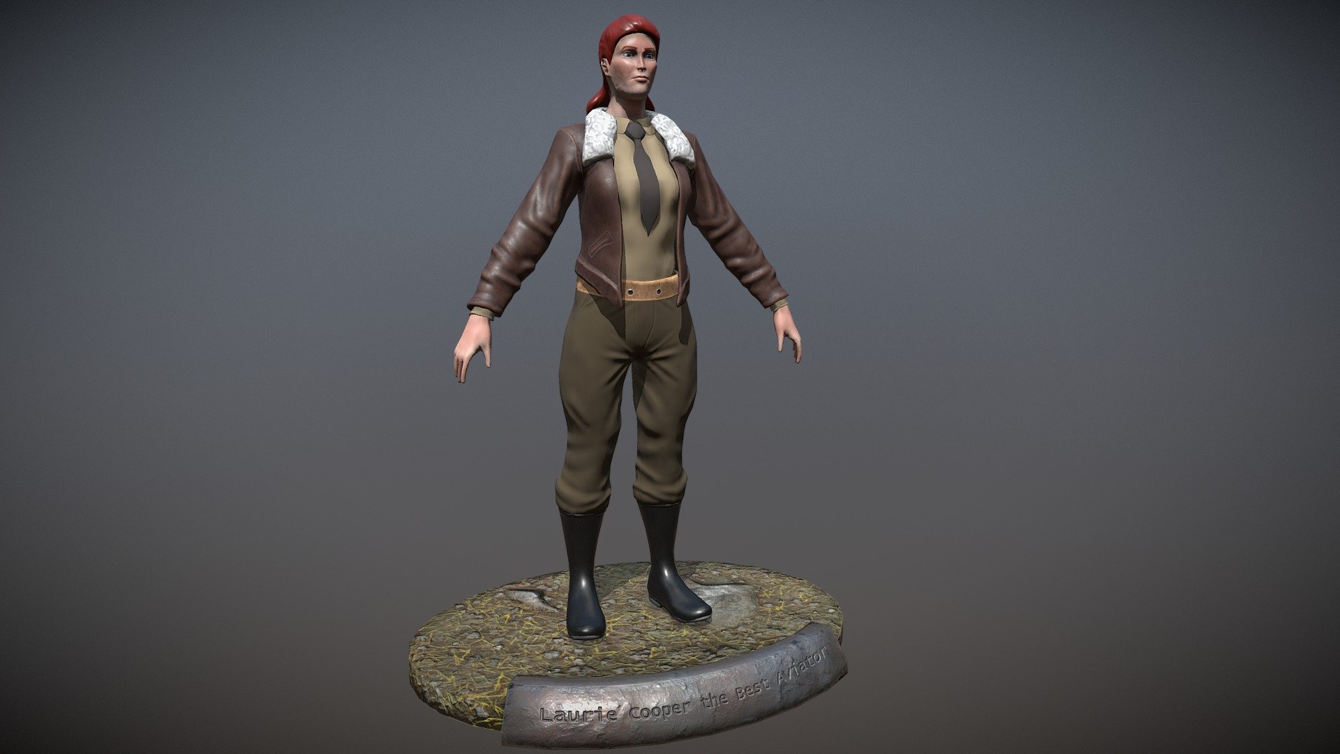 50s Aviator Pilot - 3D model by GabrielLaForge [2581c6e] - Sketchfab