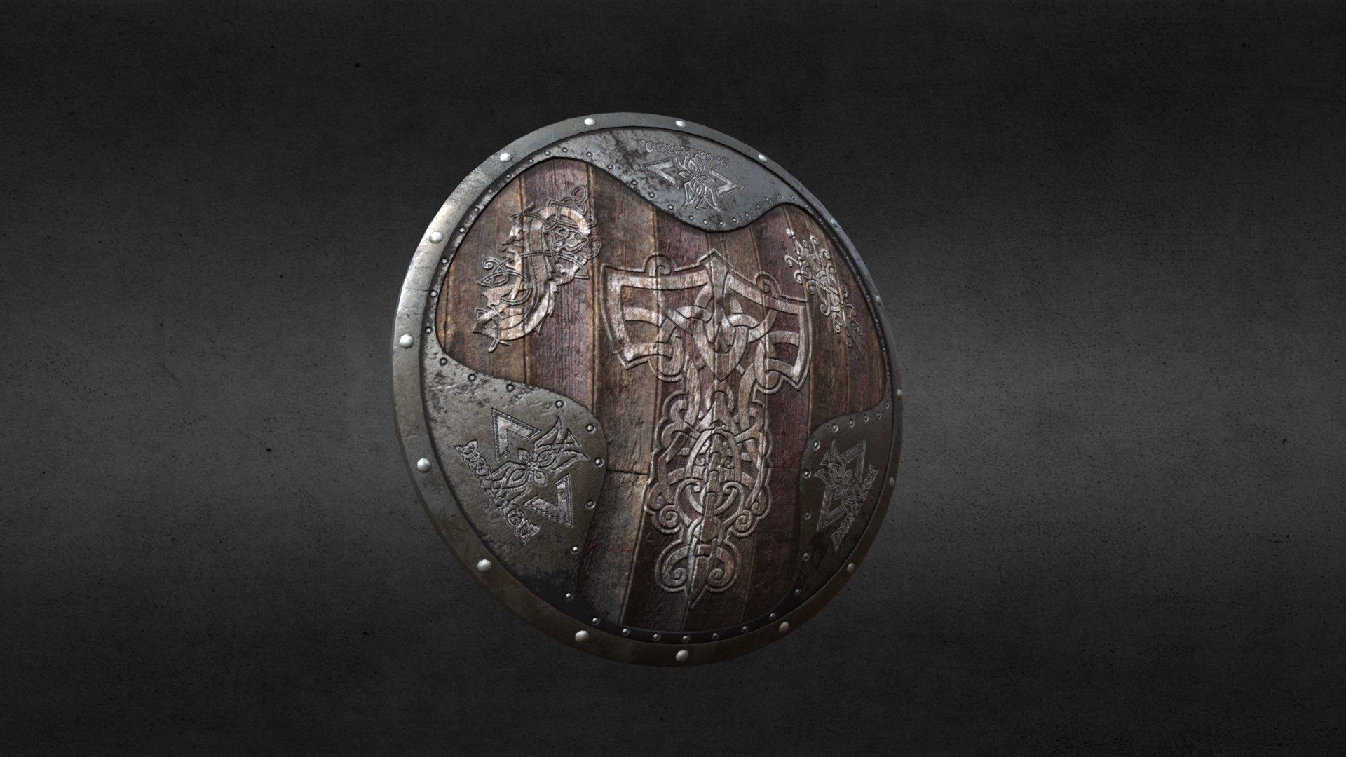 Viking Shield - 3D model by TM3D (@Thomas.Matusiak) [2583742] - Sketchfab