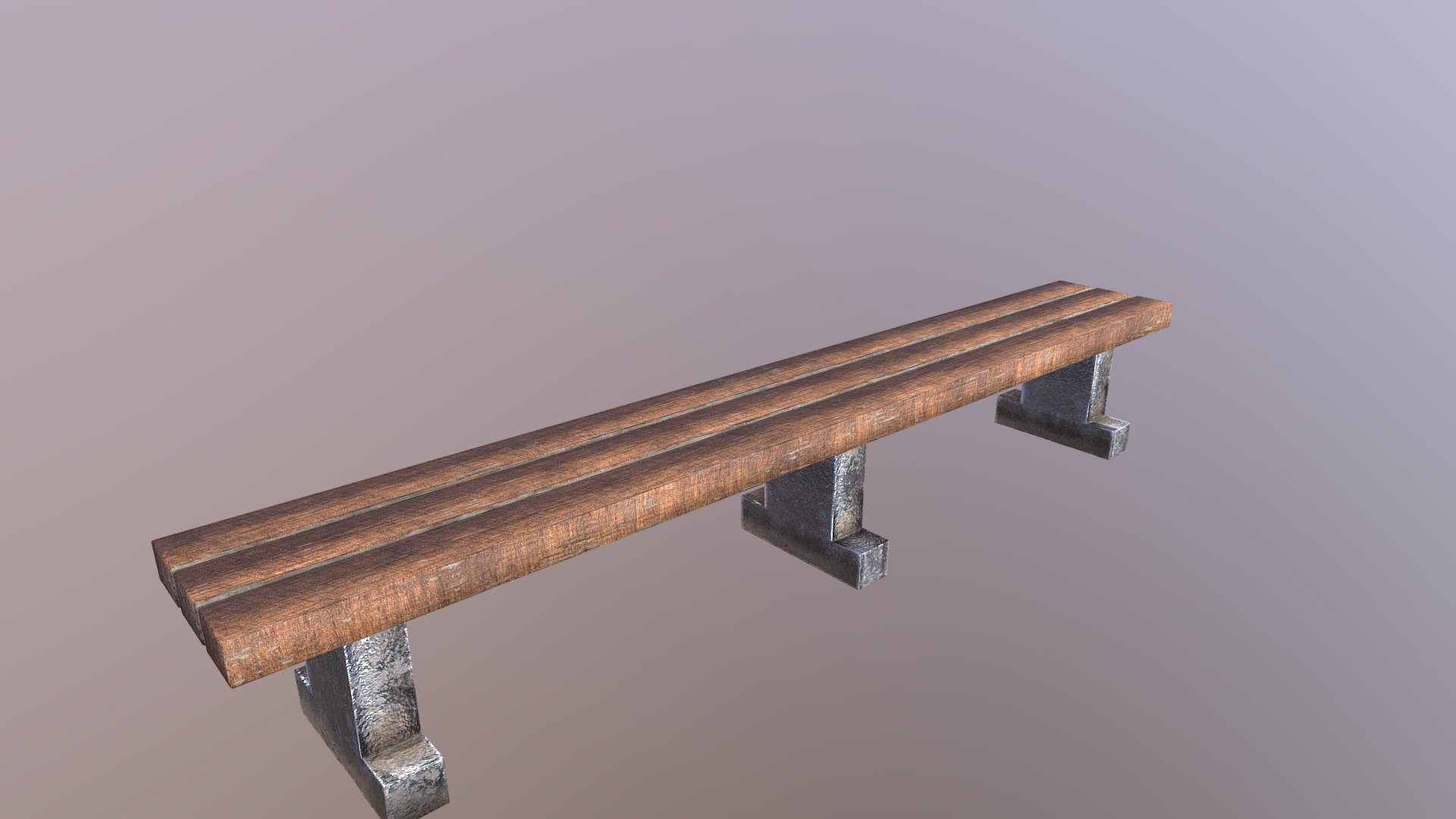 Lowpoly bench - 3D model by LutinSan [25881a7] - Sketchfab