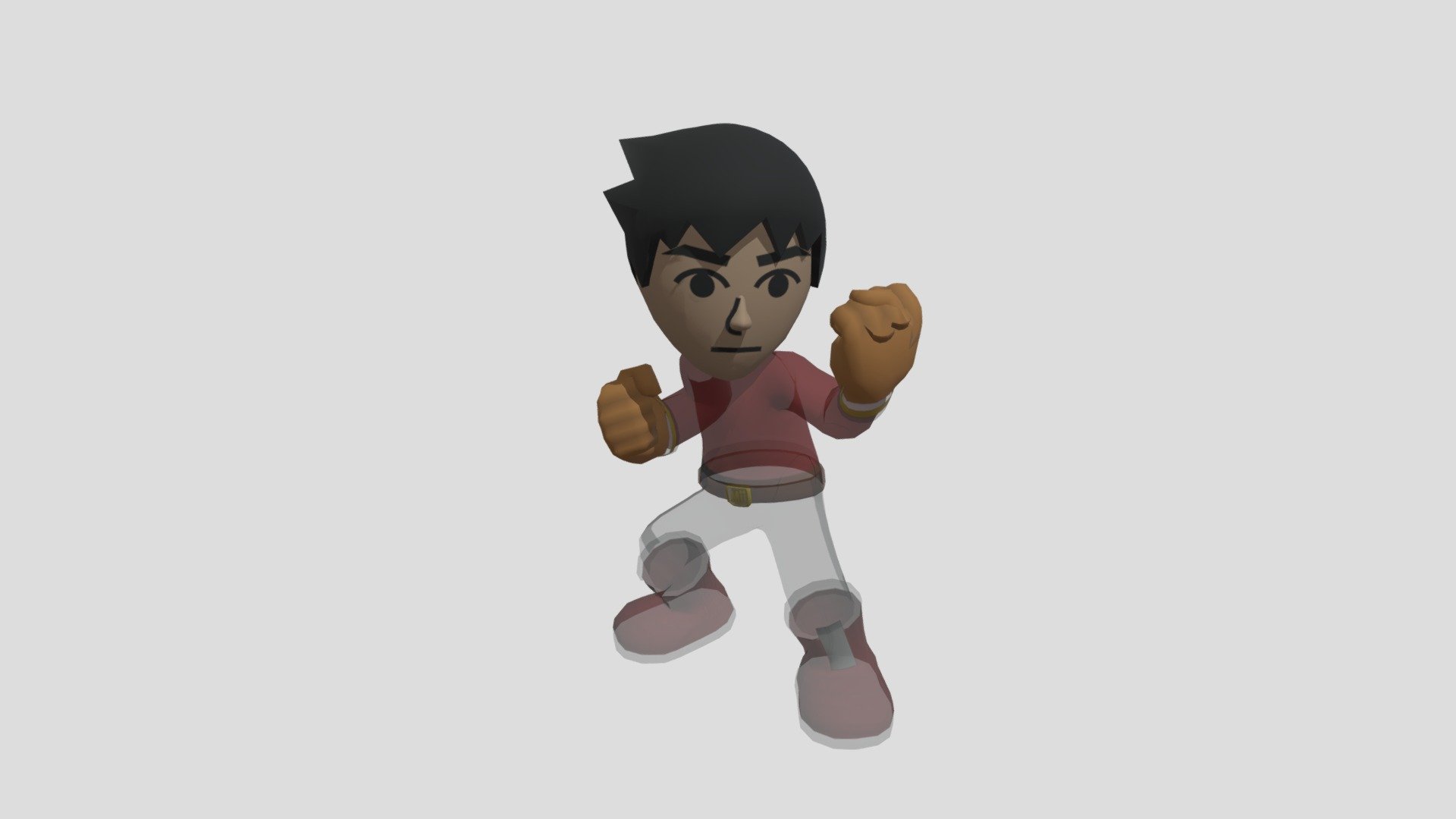 Wii U - Super Smash Bros for Wii U - Mii Brawler - 3D model by ...