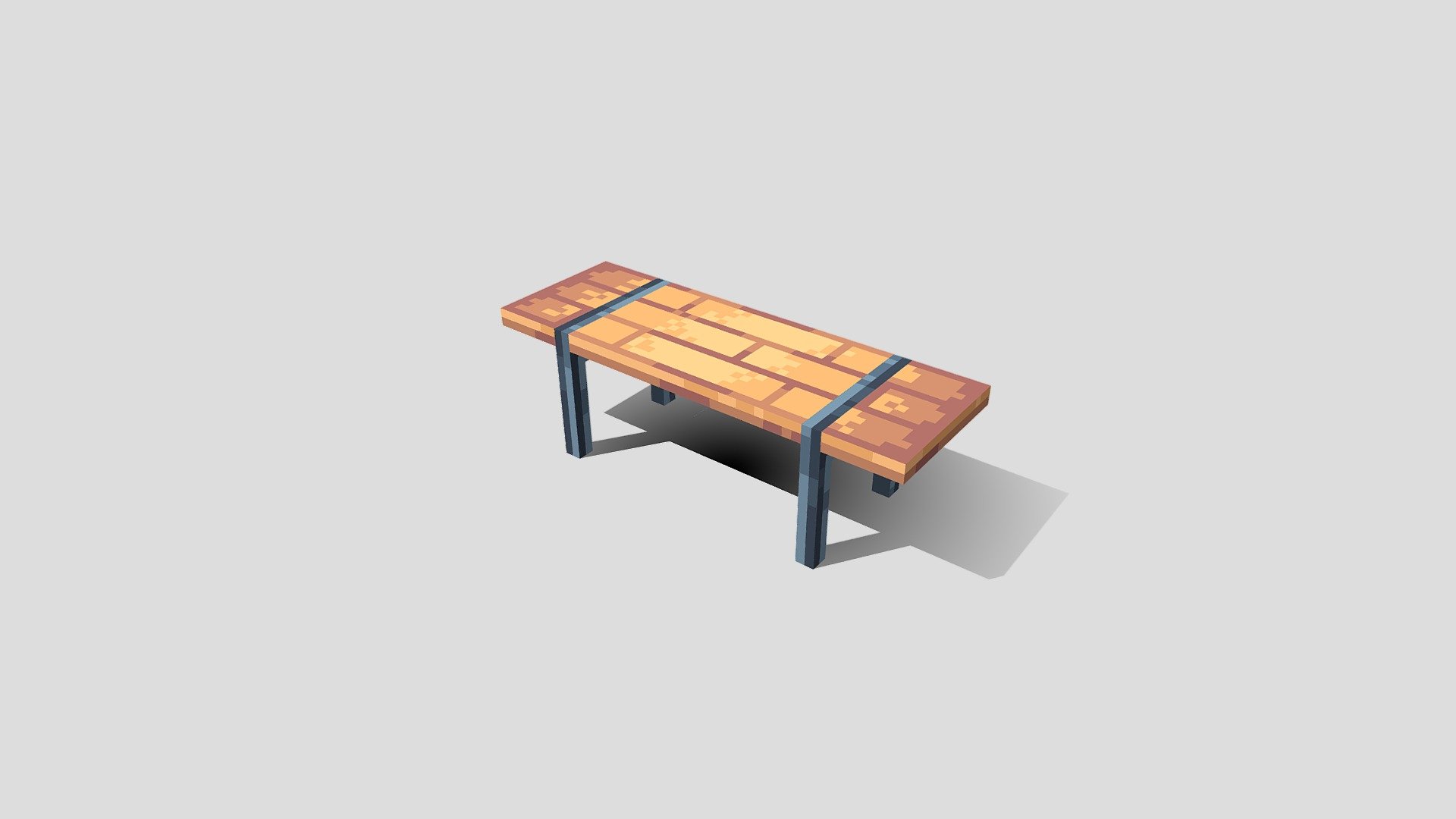 Modern wood bench - 3D model by BearBuildsModels [2588d3f] - Sketchfab