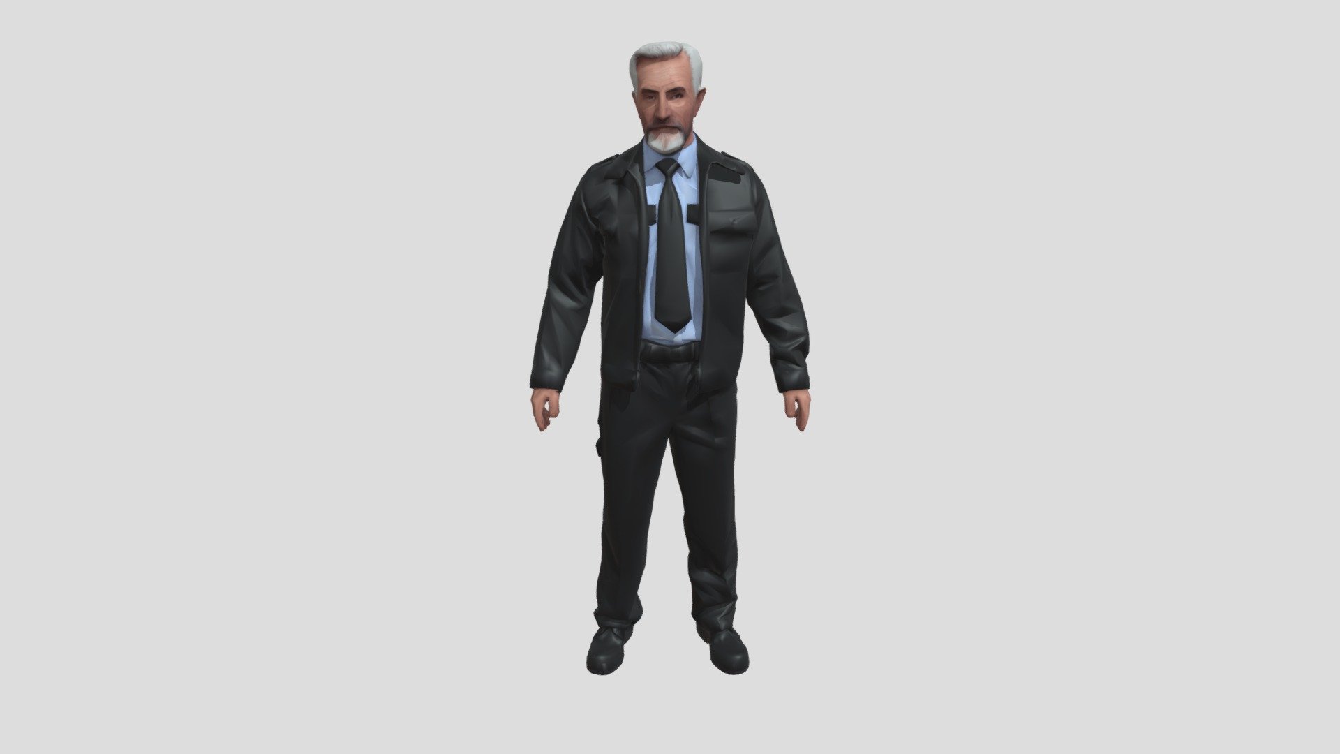 Security man Character - Download Free 3D model by VladislavPimenov ...