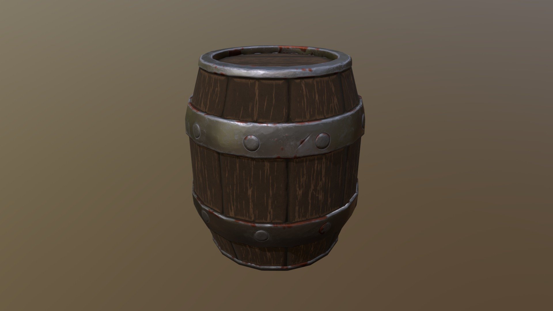 Stylized barrel - 3D model by oxemalloni [25899a6] - Sketchfab
