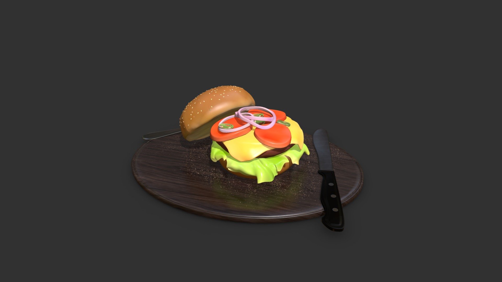 Burger - Download Free 3D model by lamborado [258db4f] - Sketchfab