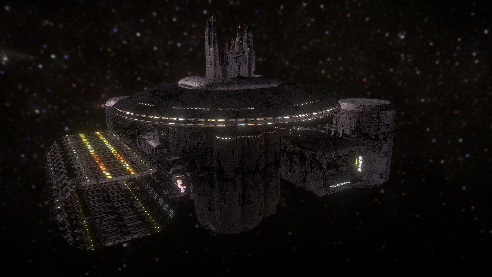 Freeport Space Station1 - Download Free 3D model by Inditrion Dradnon (@dradnon) [258e7b3 ...