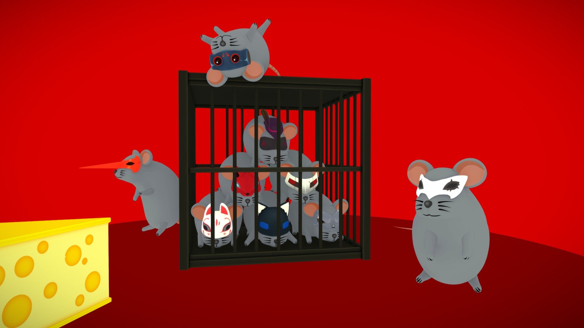 🐭💘 Phantom Thieves ~ Mouse Version 💘🐭 - 3D model by Ellie DB (@elliedb ...