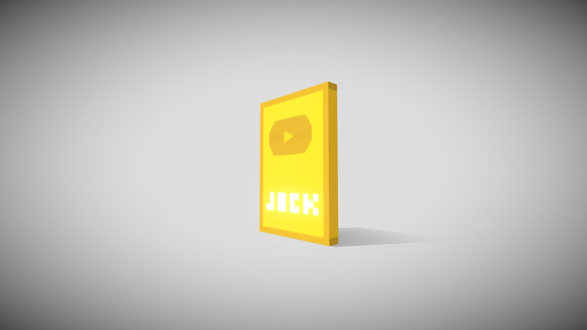 Gold playbutton - 3D model by CloudifyCoffee [258f610] - Sketchfab