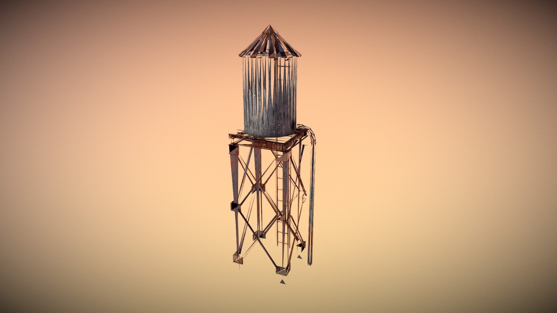 Water Tower - 3D model by Gleb..Vasilev [2591693] - Sketchfab