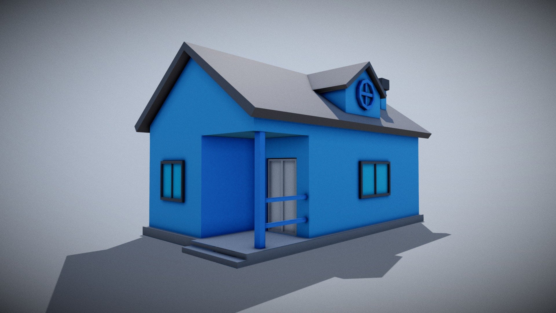 Low poly house - Download Free 3D model by _its_sagar_bro [2596e4c ...