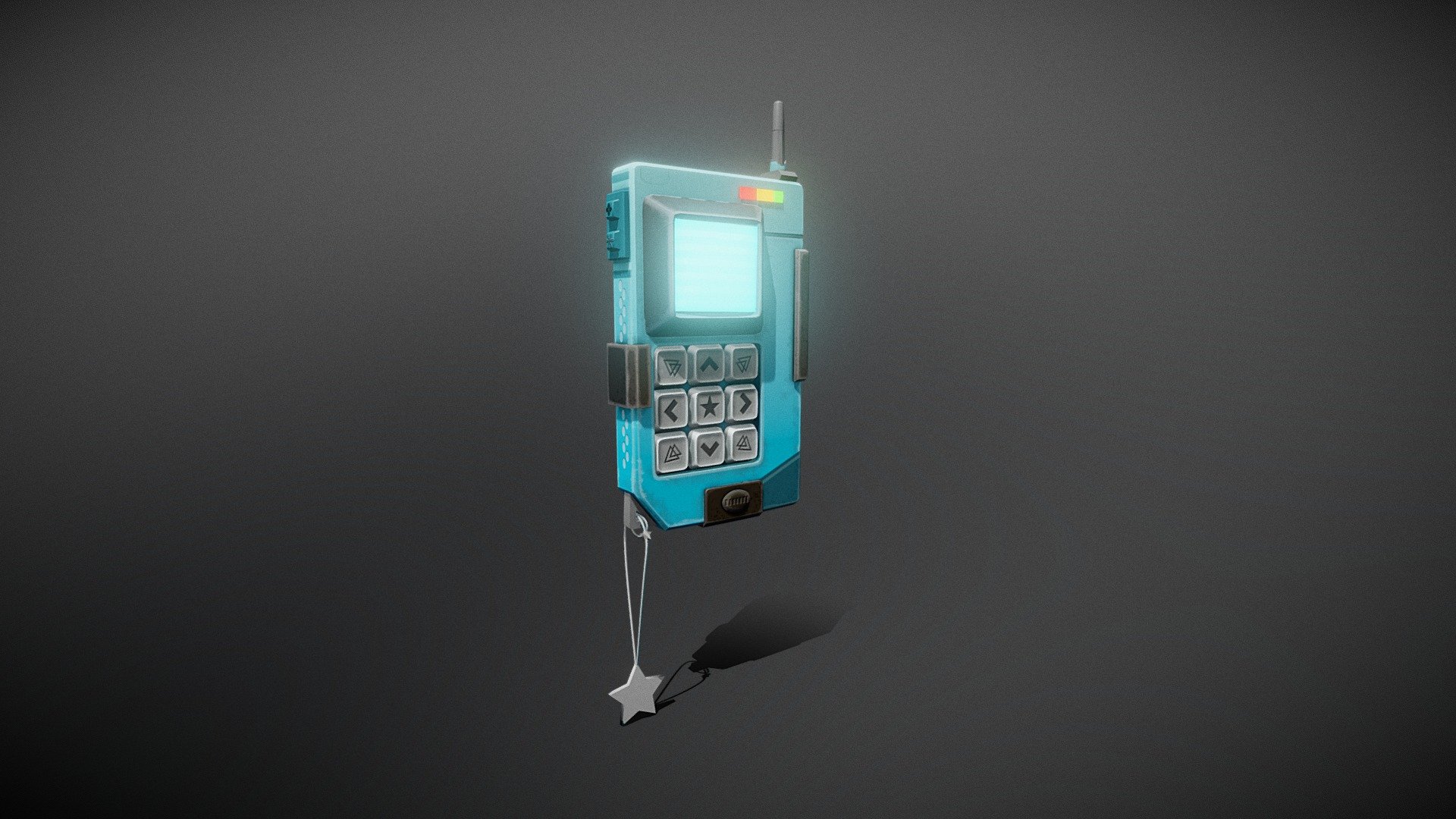Blue phone - 3D model by DarlineHe (@DarlineH) [259c12d] - Sketchfab