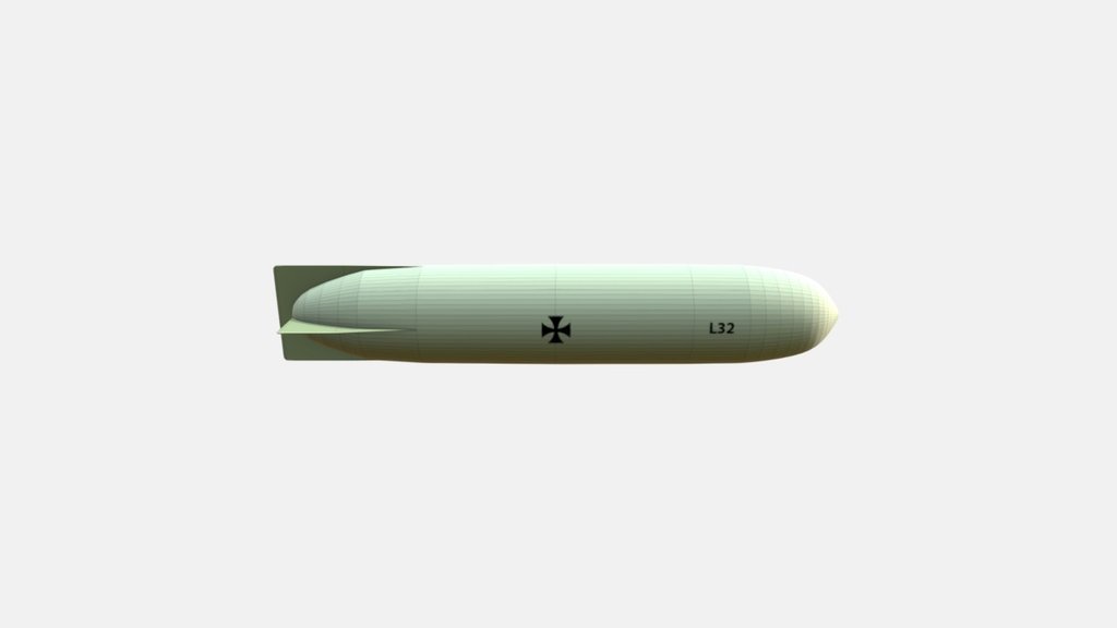 WW1 - German Zeppelin - 3D model by Dan Birchinall (@dbirchinall ...