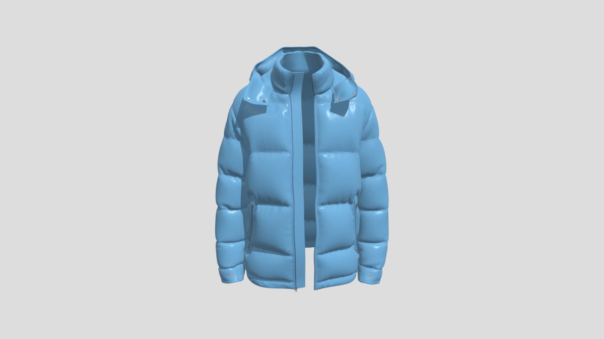 Puffer Jacket Unzipped - Buy Royalty Free 3D model by najdmie [259e33f ...