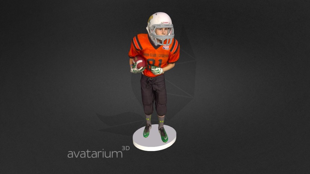 Gavin Football - 3D model by Avatarium 3D (@avatarium3d) [259e5d4 ...