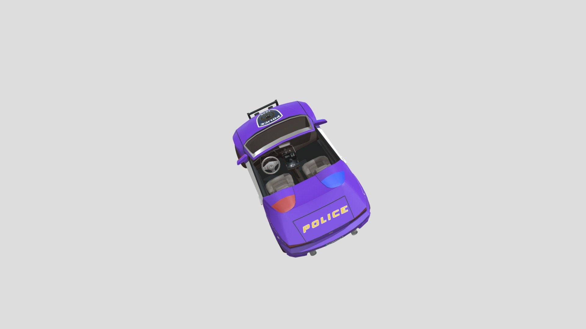 Purple Cop Car - Download Free 3D model by tasaanarovec [259e682 ...