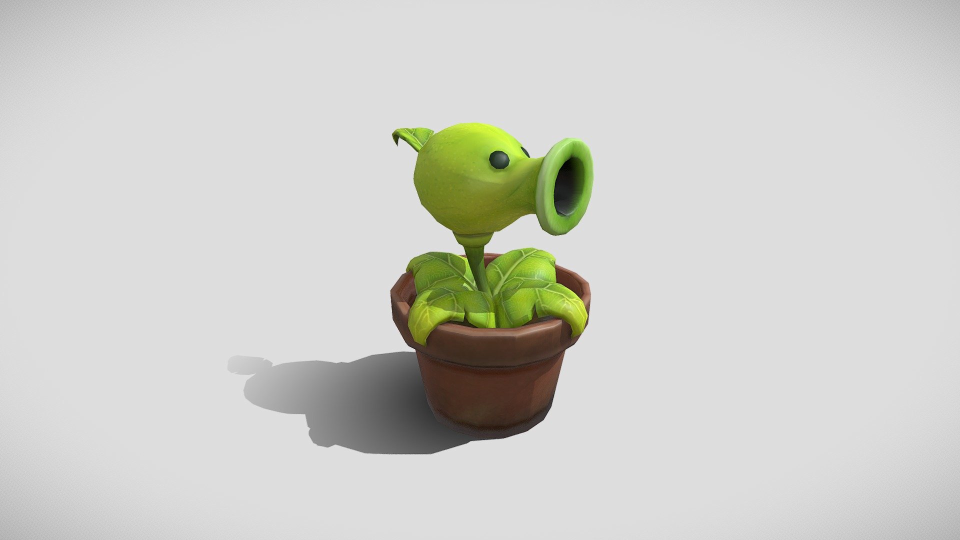 Peashooter (Fanmade) - PVZ Garden Warfare - Download Free 3D model by ...