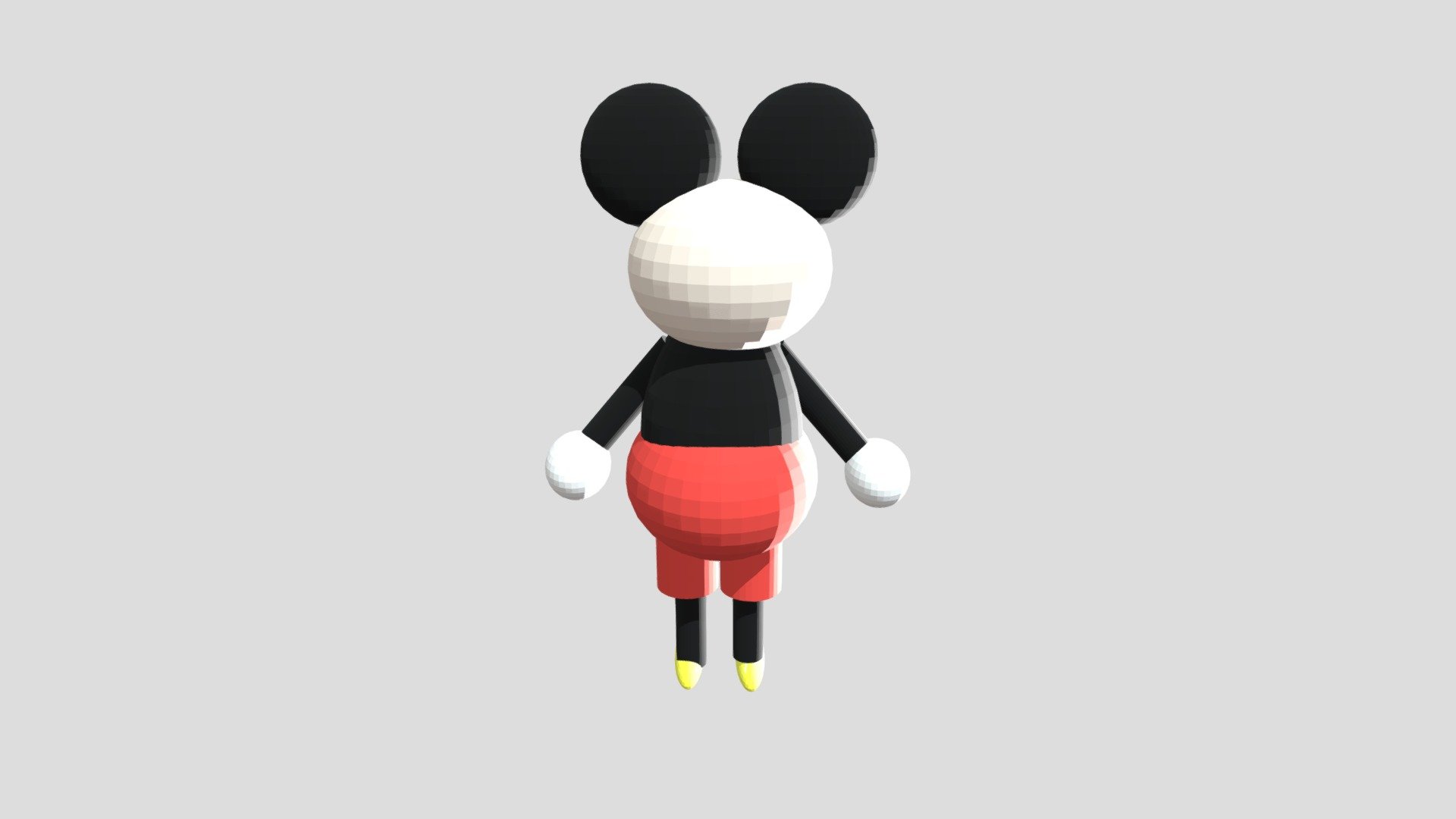 Micky mouse - Download Free 3D model by xardas503 [25a23e6] - Sketchfab
